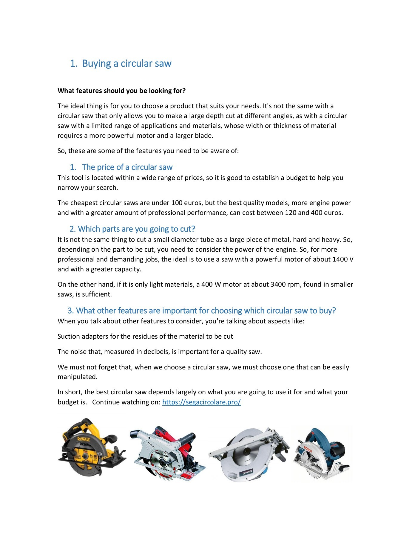 Circle Saw 1 - segacircolare3312 - Page 1 - 1 | Flip PDF Online | PubHTML5