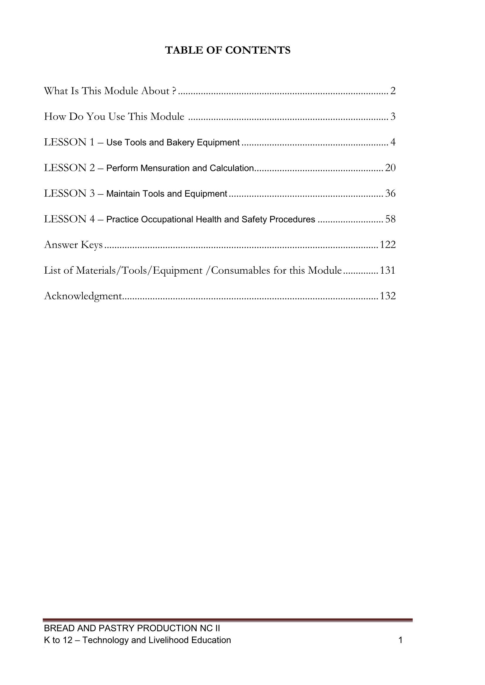 K TO 12 BREAD AND PASTRY LEARNING MODULE - jcrencia - Page 2 | Flip PDF ...