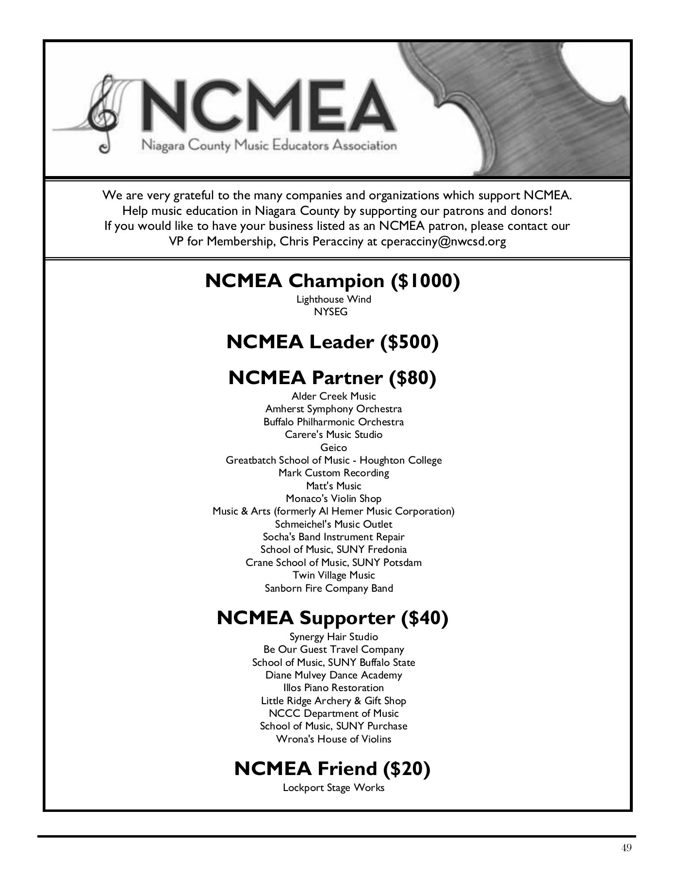 NCMEA PROGRAM 2019 - NCMEA - Page 49 | Flip PDF Online | PubHTML5