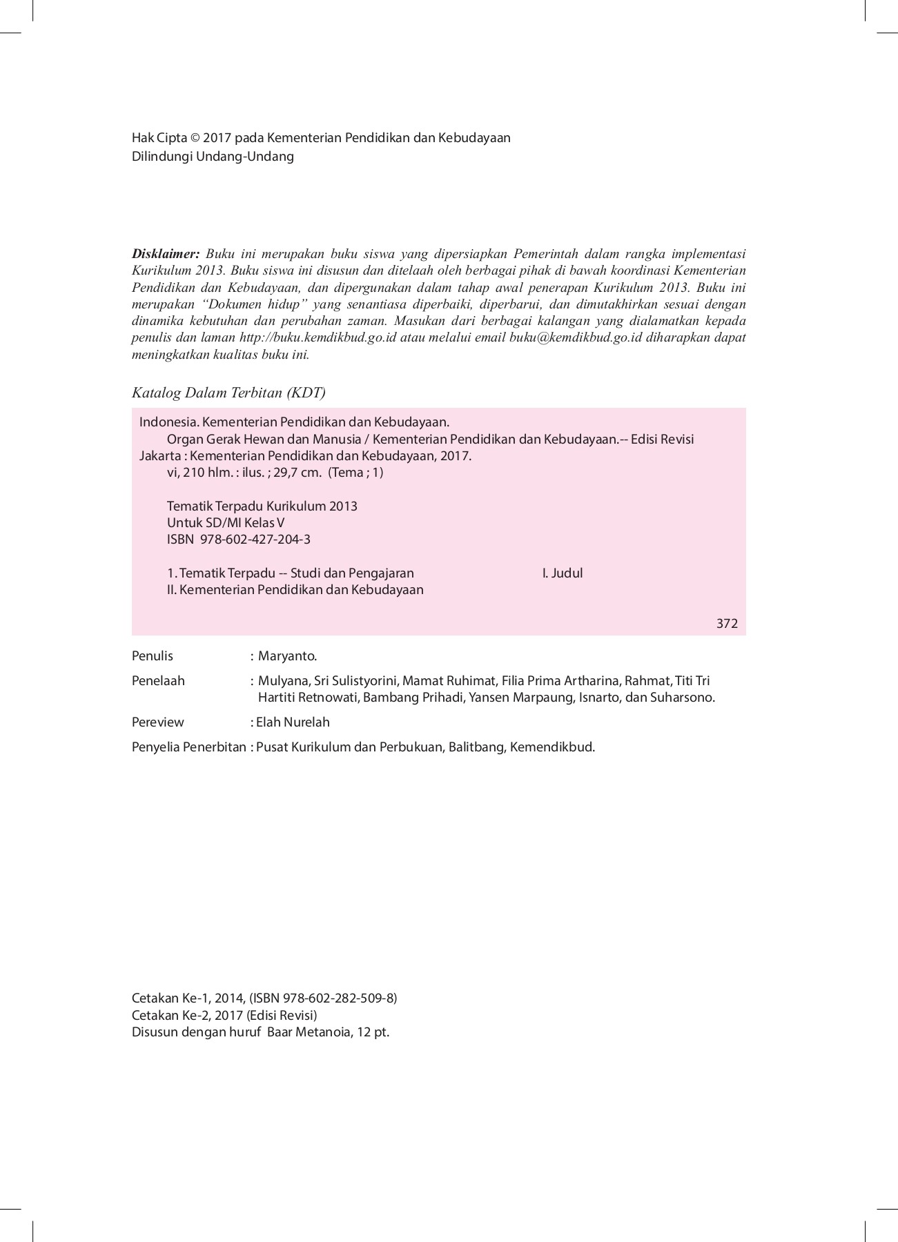 Buku Siswa Tema 1 - Zayyinul Firdaus - Muka Surat 2 | Membalik PDF Dalam talian | PubHTML5