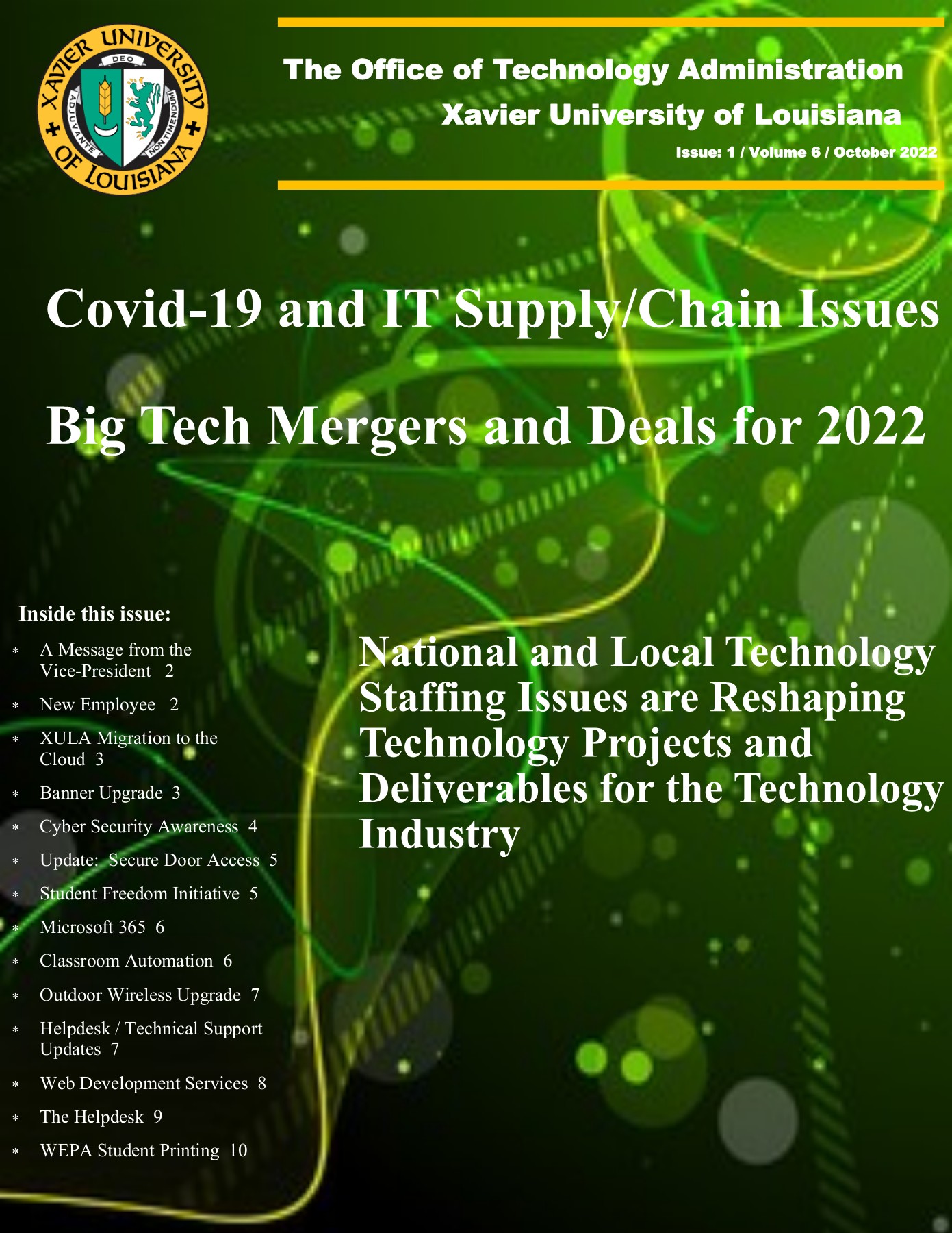 The Office of Technology Administration Newsletter OCTOBER 2022 ...