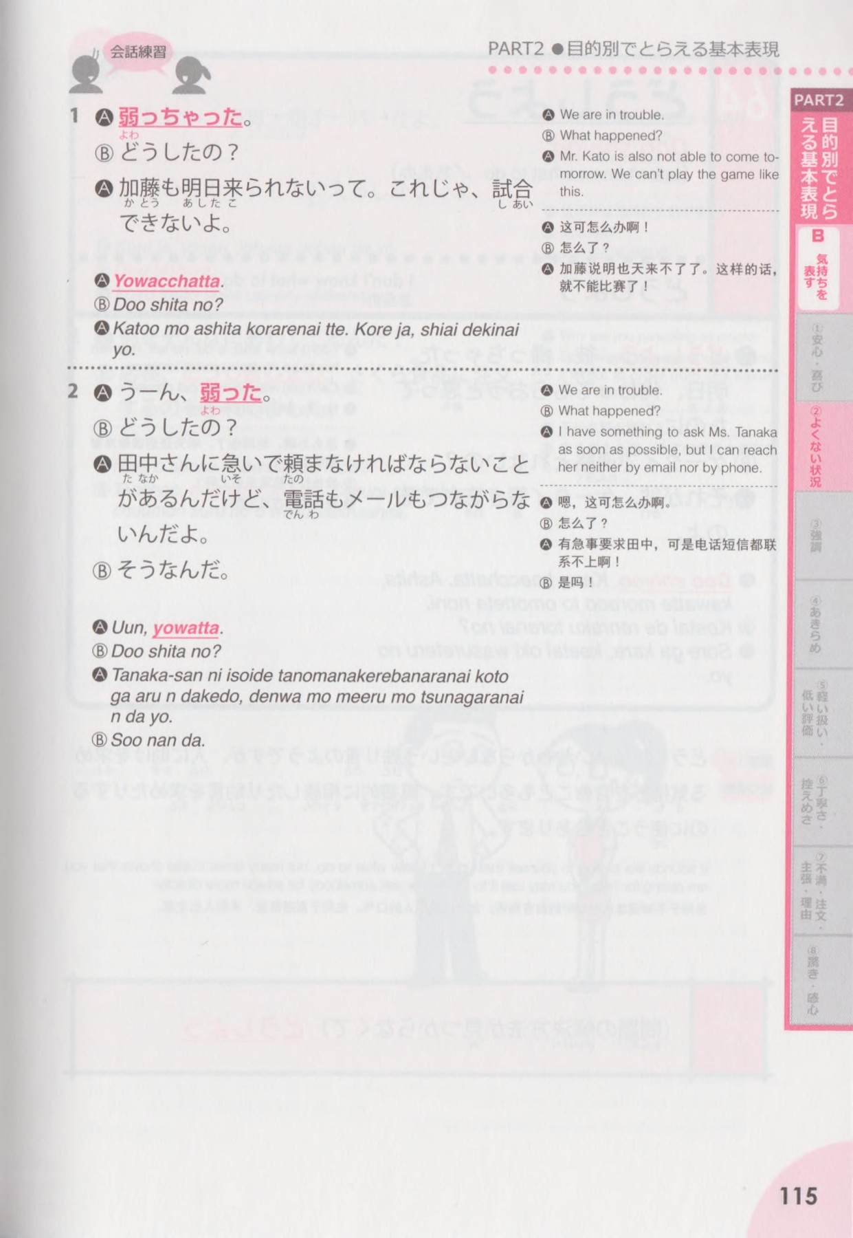 125 Extended Patterns for Japanese Conversation - tss john - ページ 115 ...