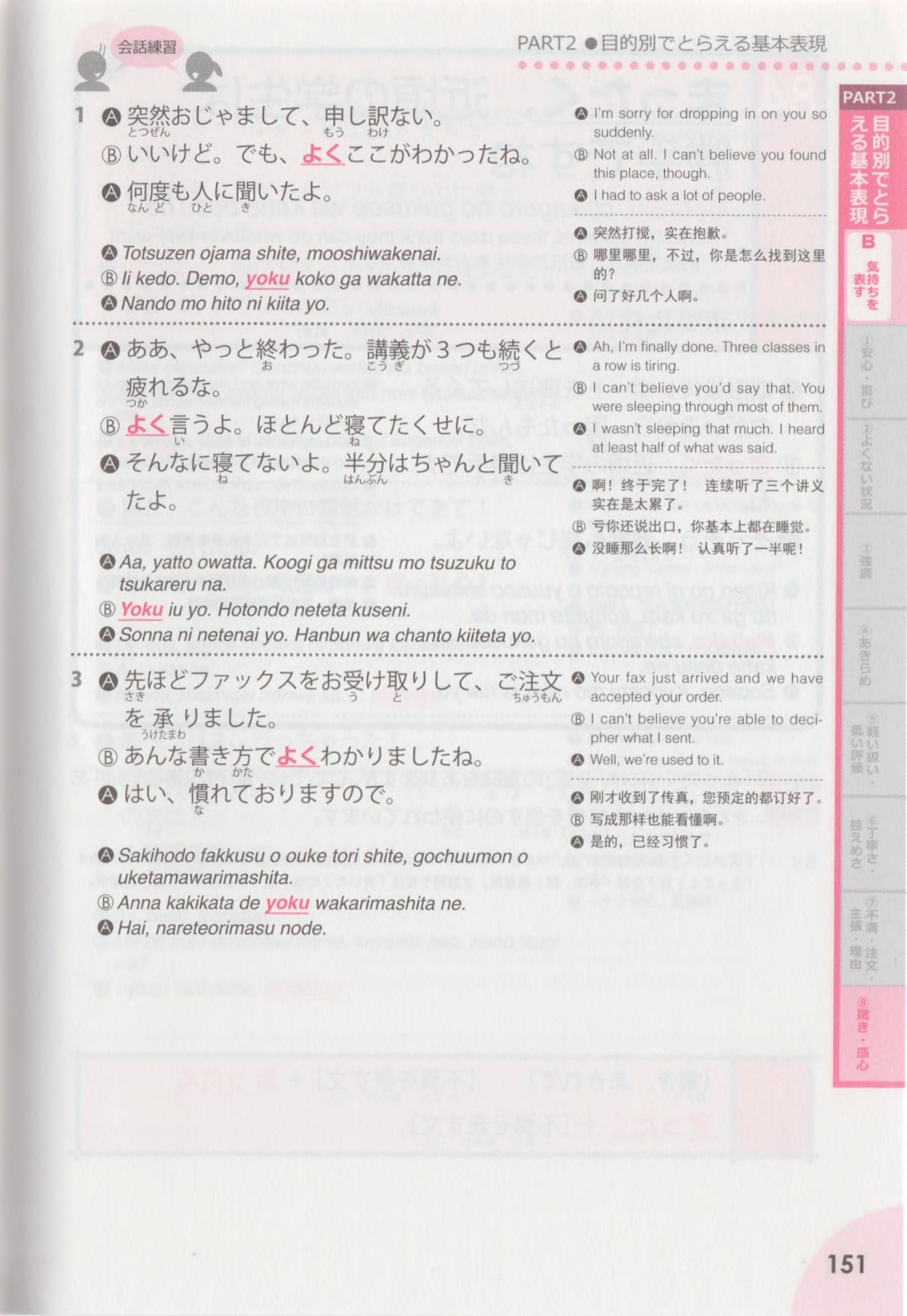 125 Extended Patterns for Japanese Conversation - tss john - ページ 151 ...