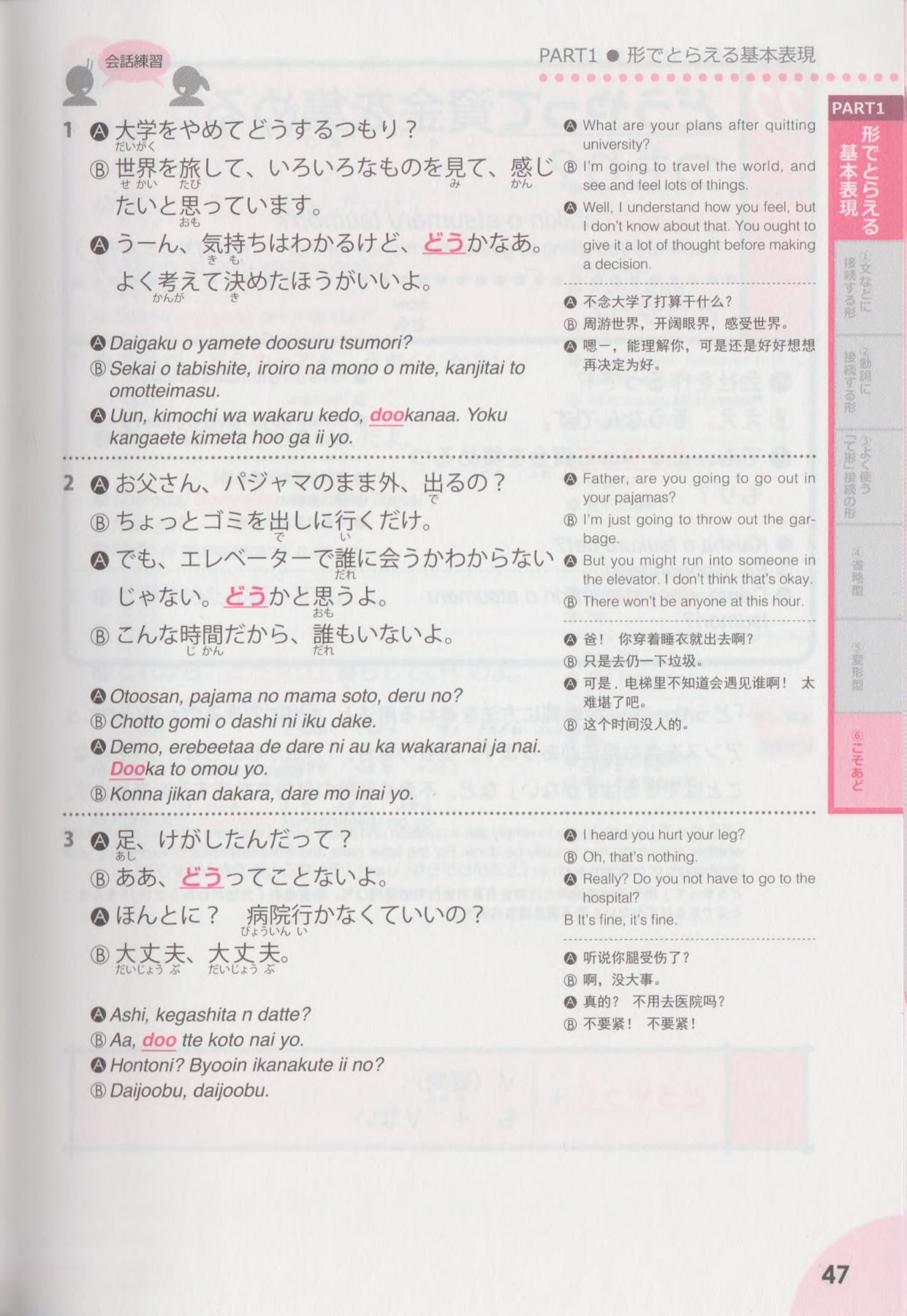 125 Extended Patterns for Japanese Conversation - tss john - ページ 47 ...