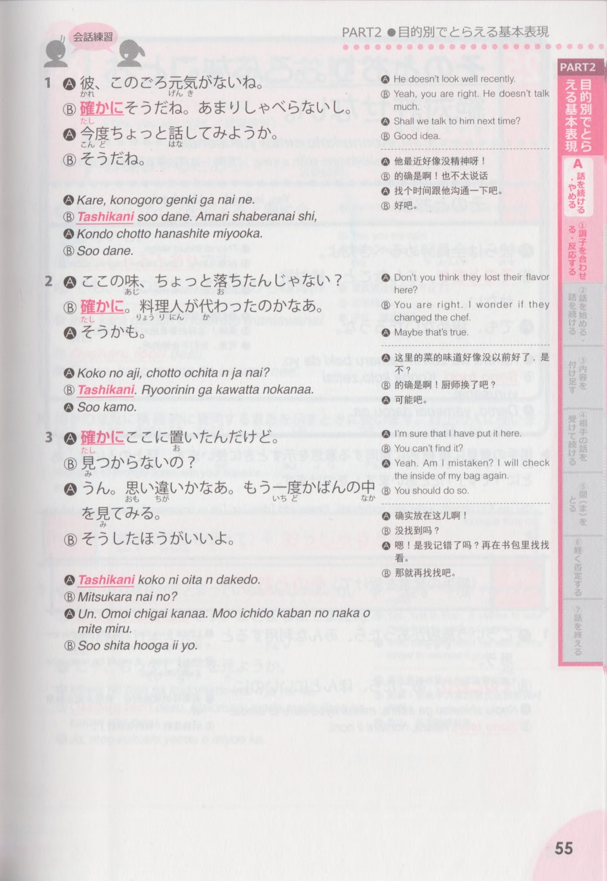 125 Extended Patterns for Japanese Conversation - tss john - ページ 55 ...