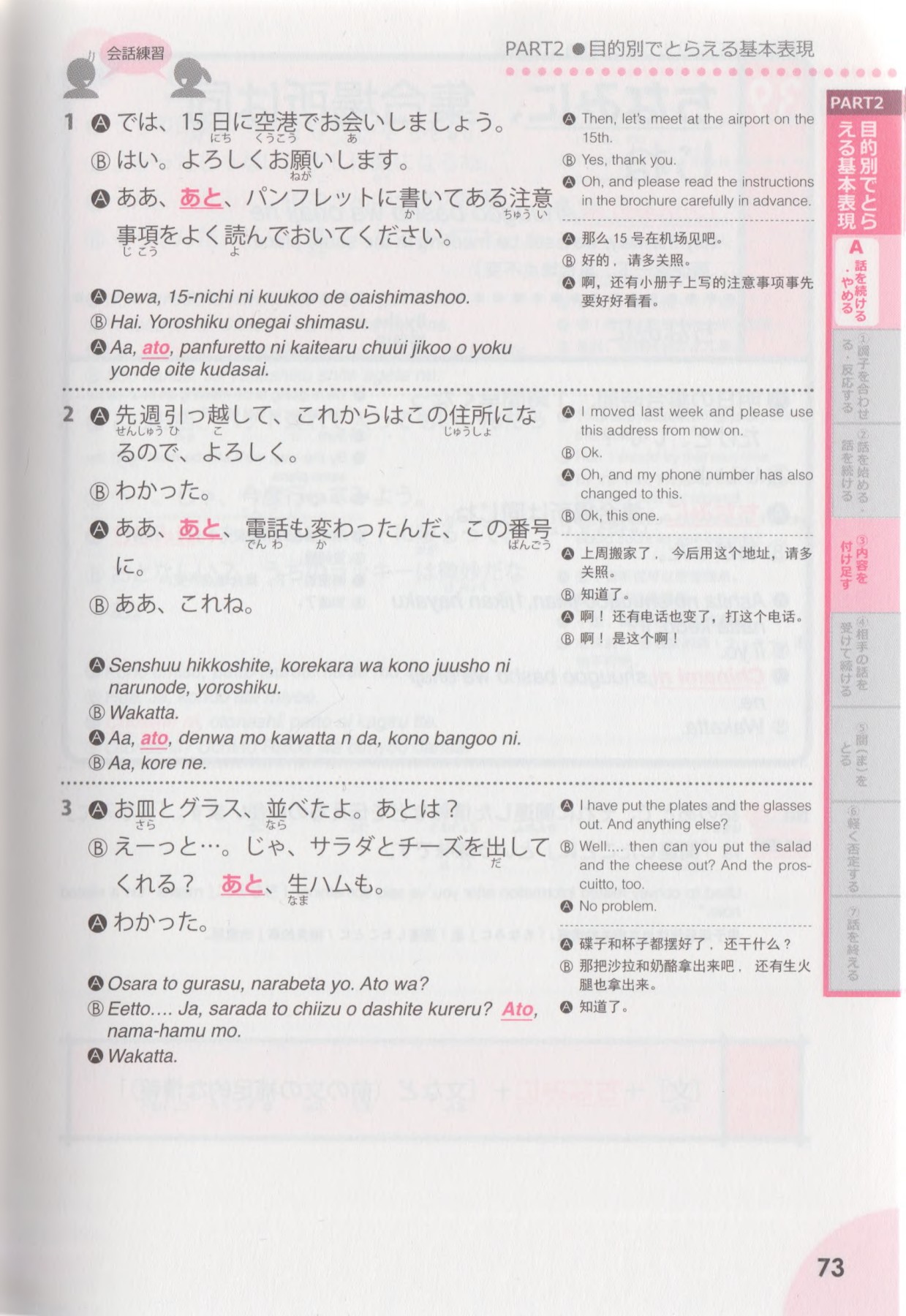 125 Extended Patterns for Japanese Conversation - tss john - ページ 73 ...