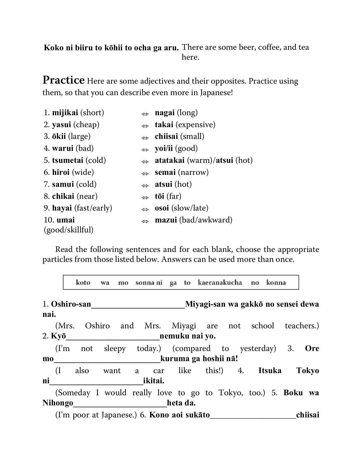 Japanese for Beginners. Learning Conversational Japanese - tss john ...
