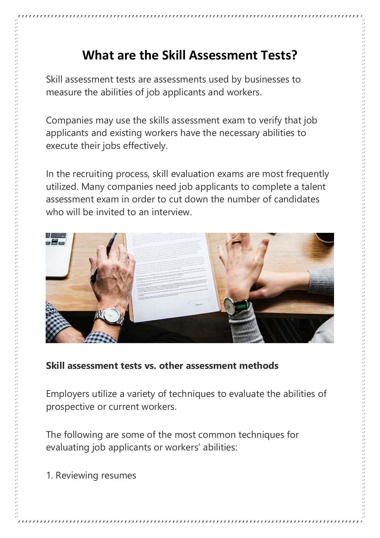 Employee development assessment in Chicago - Madison George - Page 1 ...