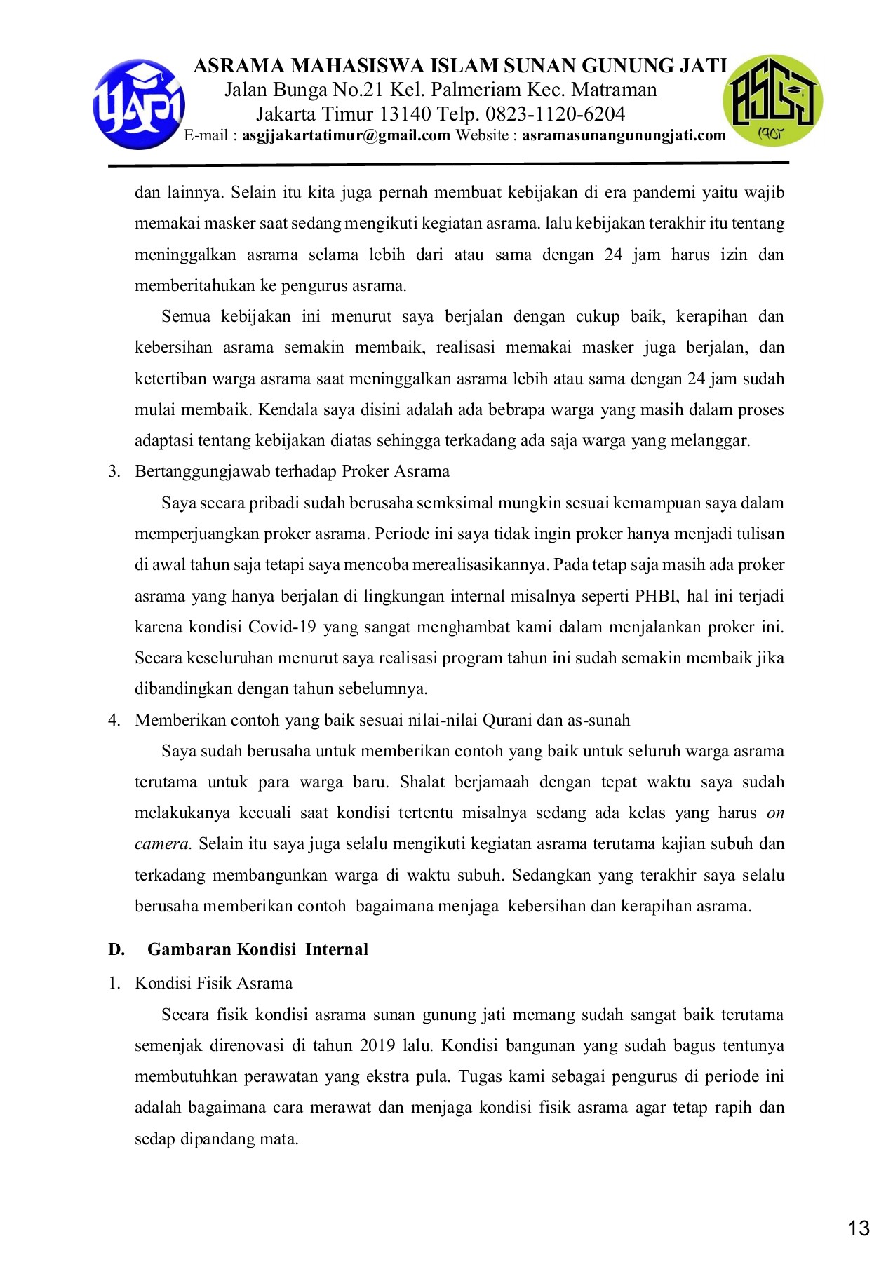 Laporan Pertanggungjawaban Pengurus ASGJ 2021 - Ruhidin Ruhidin ...