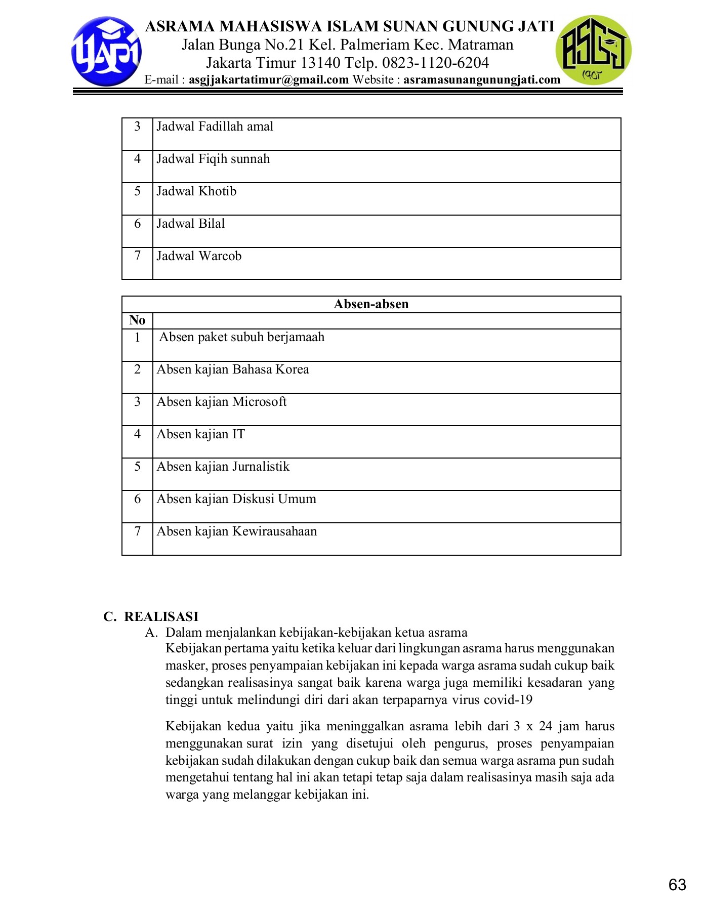 Laporan Pertanggungjawaban Pengurus ASGJ 2021 - Ruhidin Ruhidin ...