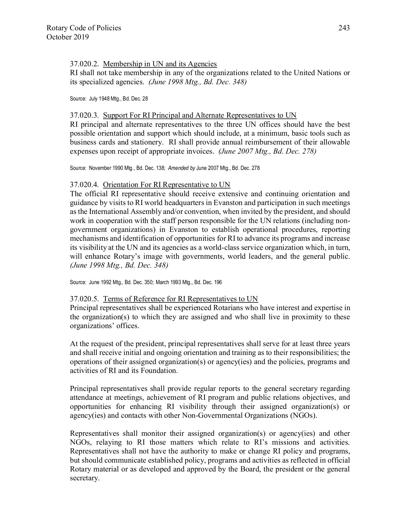 Rotary Code of Policies 2019 - Dijital Rotary Kampüsü Kütüphanesi ...