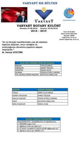 Varyant Bulten 010-011-012