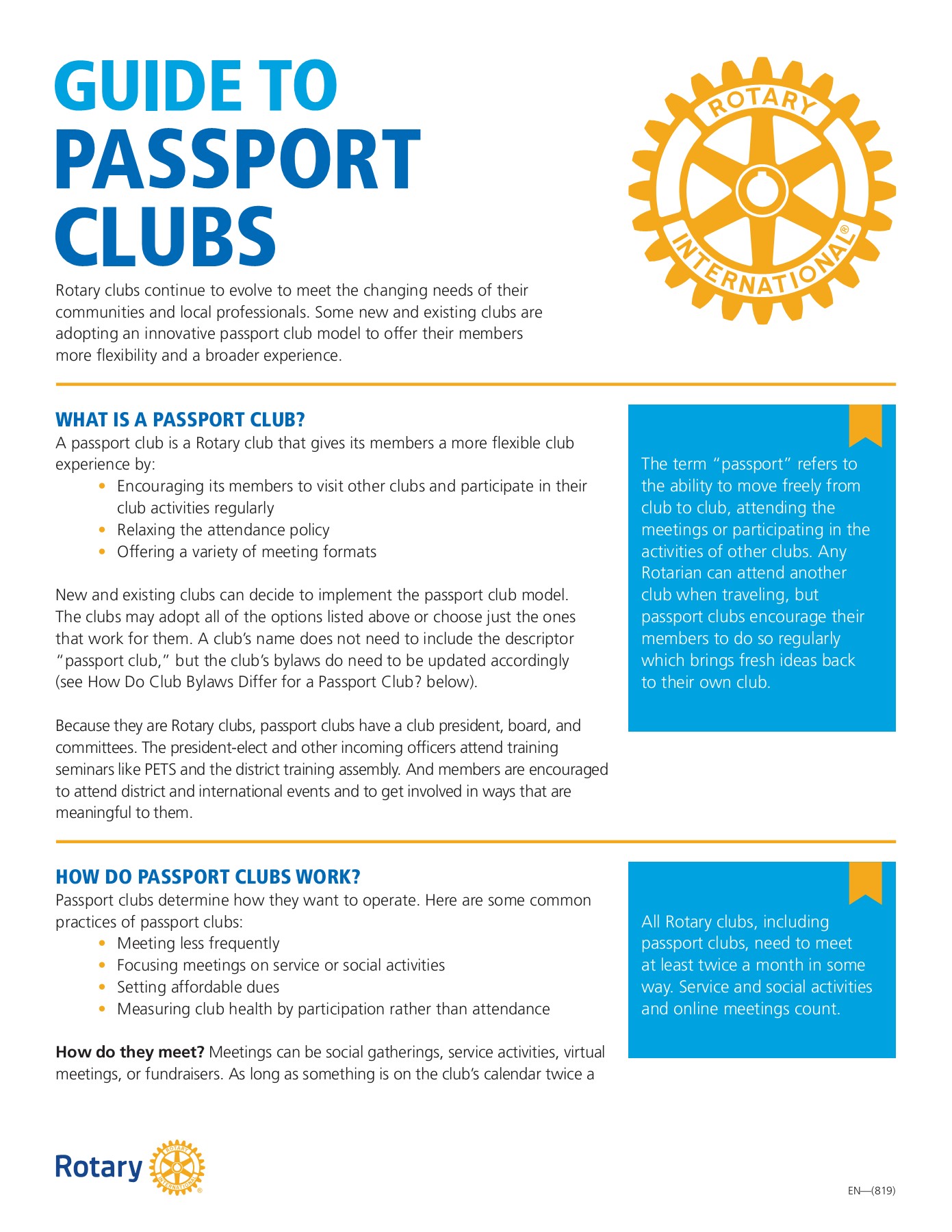 Guide Passport Clubs - Dijital Rotary Kampüsü Kütüphanesi - Page 1 - 4 ...