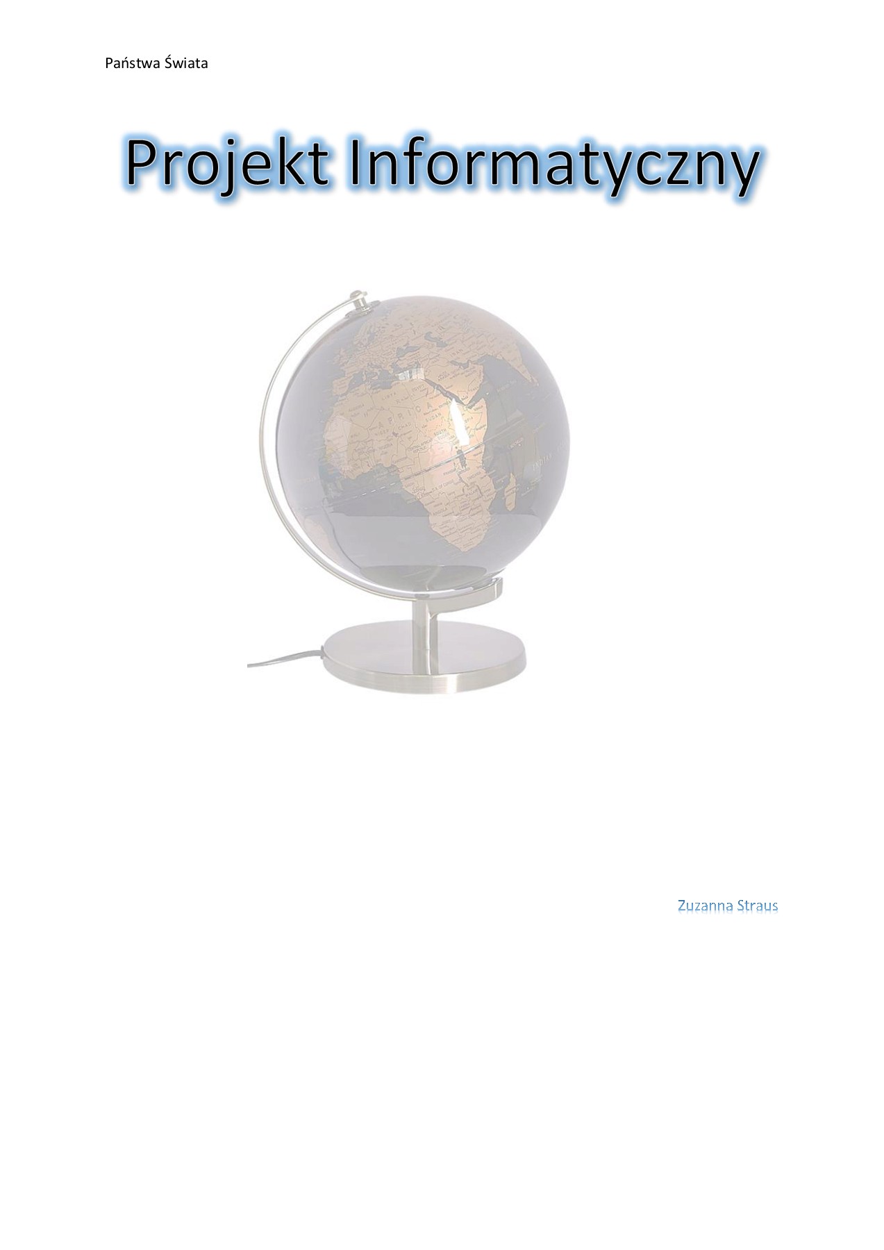 Projekt Informatyczny - ZUZSTRA19 - Strony 1 | Przerzucanie PDF Online | PubHTML5