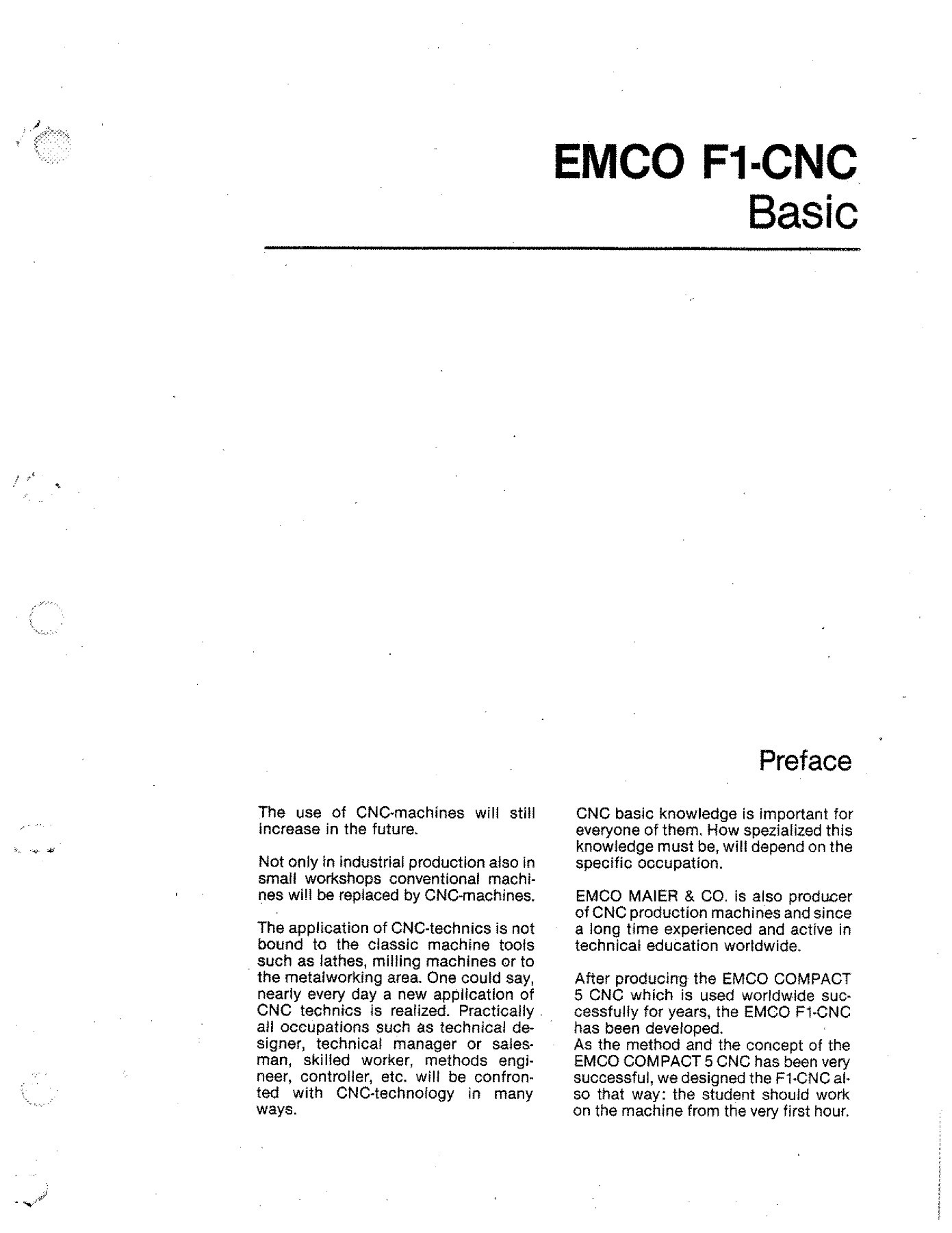 Emco f1 cnc basic - Zoran Peric - Page 1 | Flip PDF Online | PubHTML5