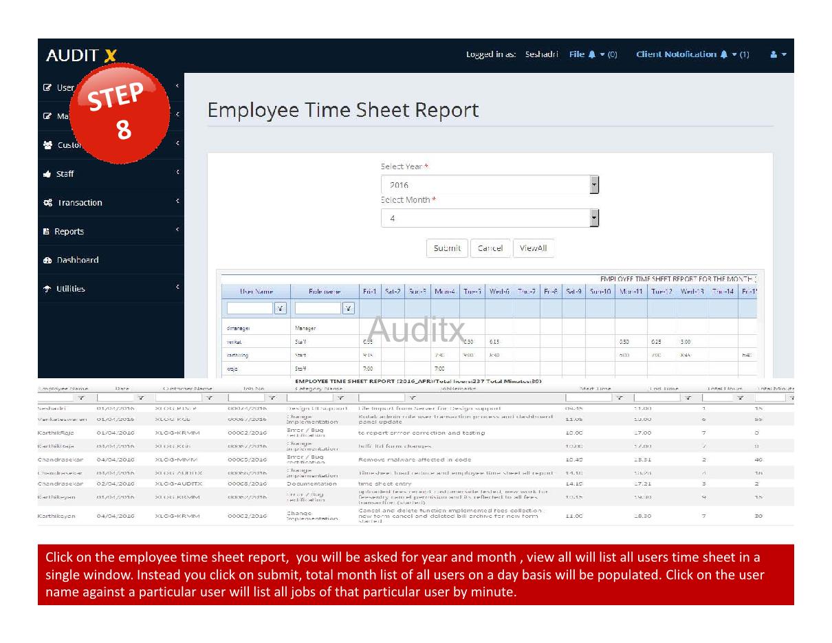 Auditx - Workflow Job, Timesheet and Invoicing tool - auditx - xlogtech ...