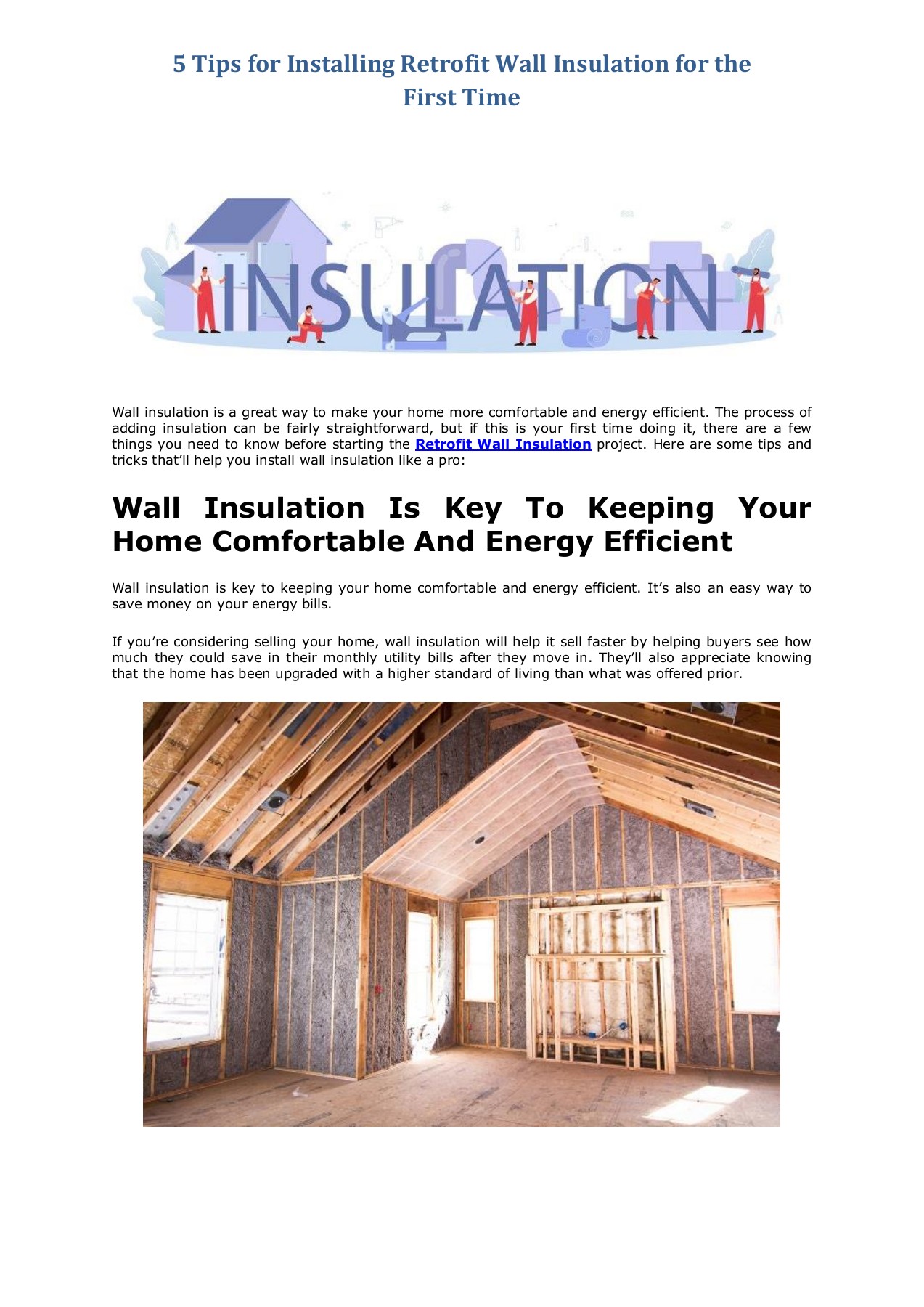 5 Tips for Installing Retrofit Wall Insulation for the First Time ...