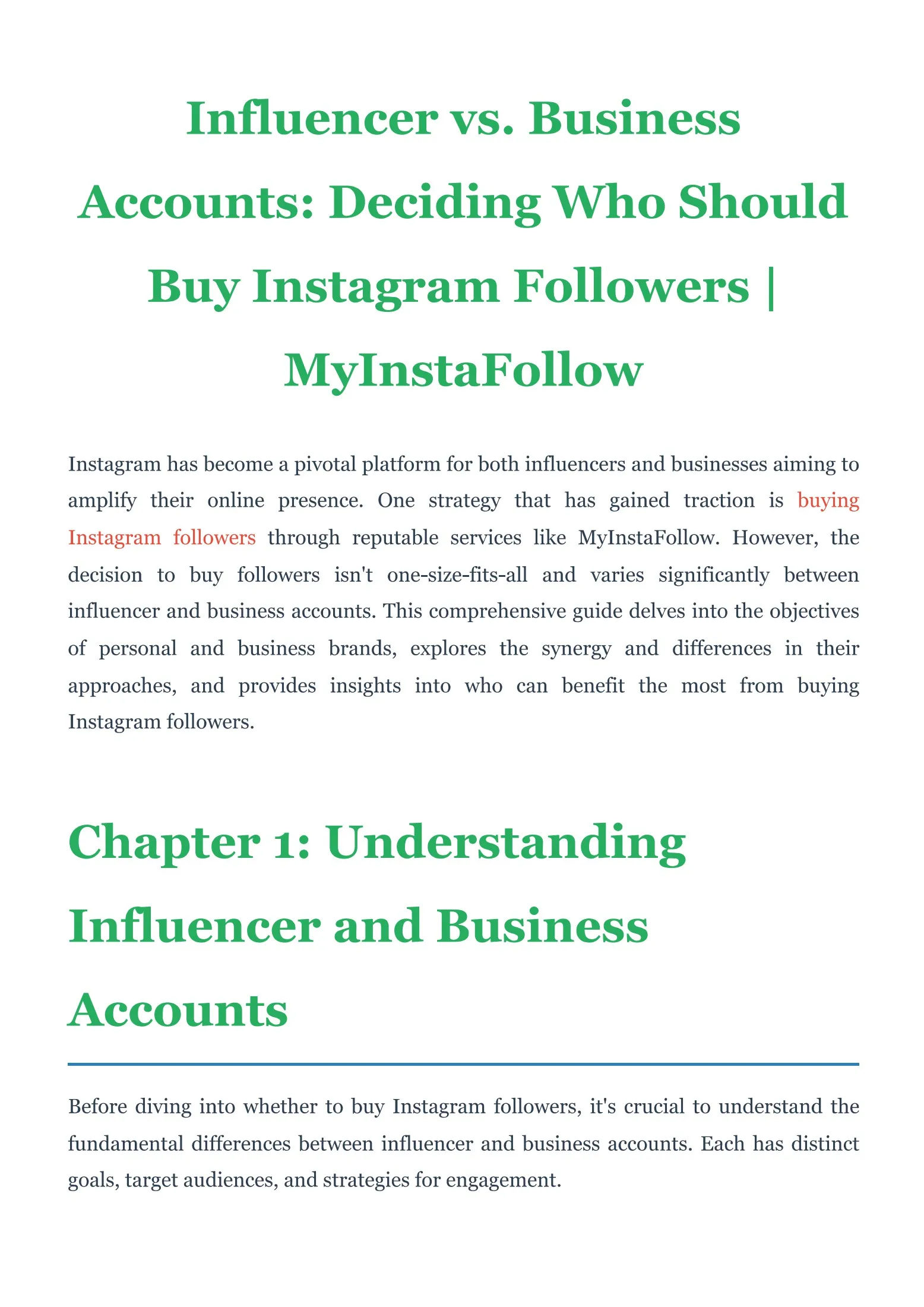 Influencer vs. Business Accounts: Deciding Who Should Buy Instagram ...