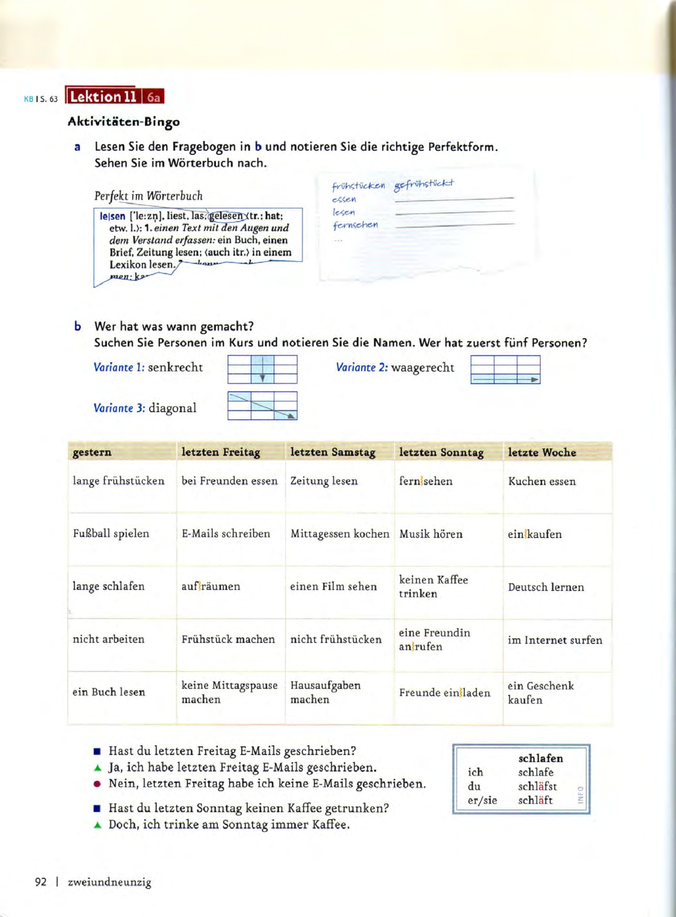 Menschen A1.1 Kursbuch - amir_ieeeman - Seite 92 | Daumenkino PDF Online | PubHTML5