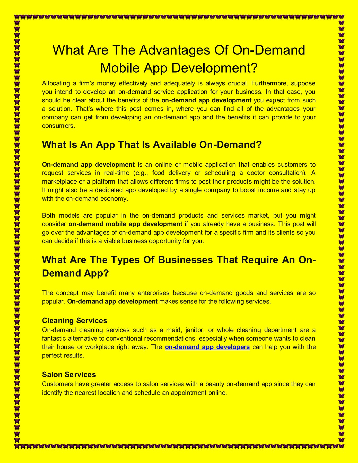 What Are The Advantages Of On-Demand Mobile App Development - Jayme W Stanley - Page 1 - 4 ...