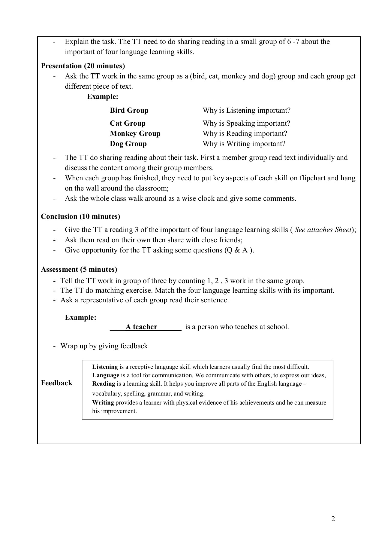 English Teaching Method lesson plan - phasatangpate312201 - Page 29 ...