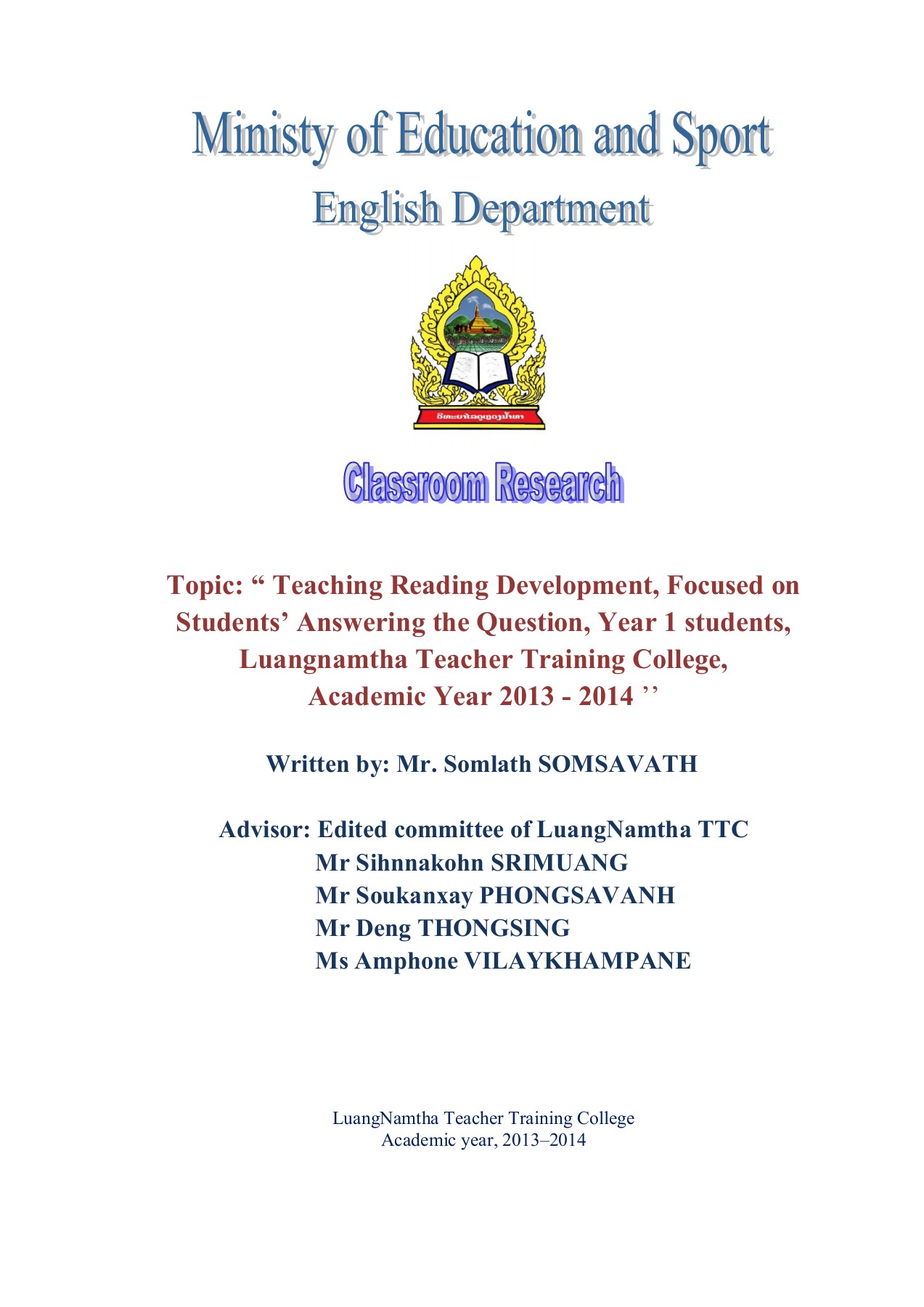 Classroom reseach - phasatangpate312201 - Page 1 | Flip PDF Online ...