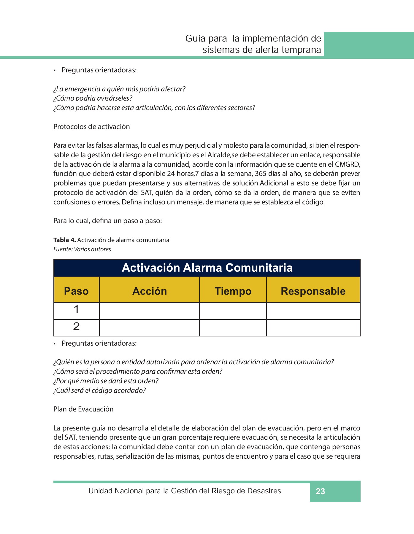 Guía para la Implementación de Sistemas de Alerta Temprana SAT - gsdiesel1980 - Página 25 | Flip ...