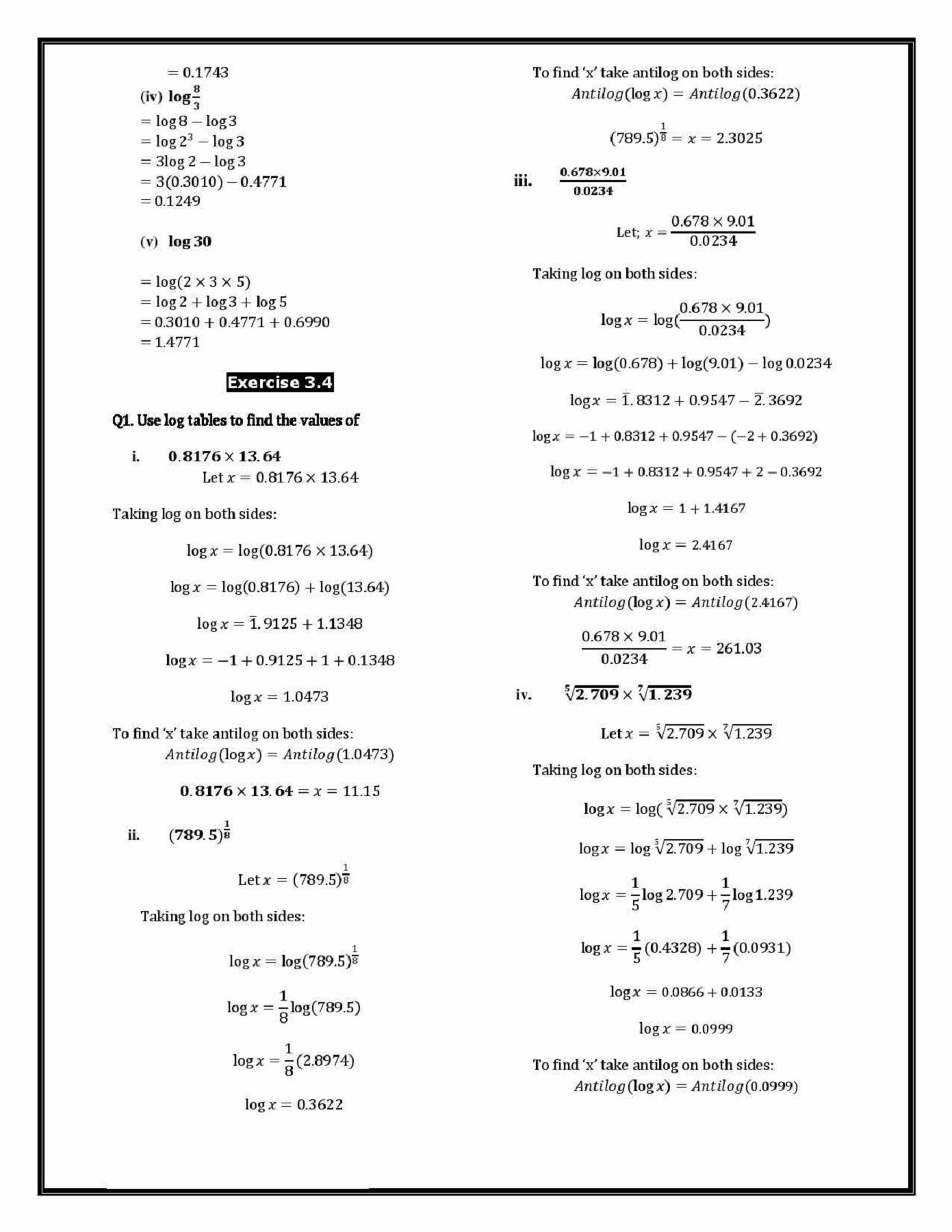 9th Class Math Notes with Solutions - haseebshafiq28 - Page 86 | Flip ...