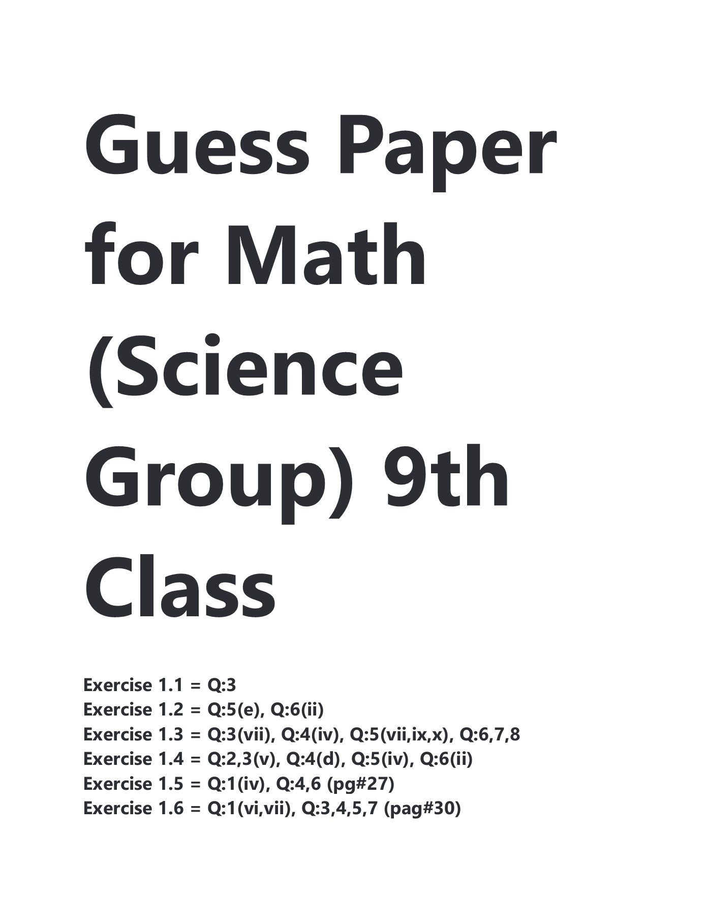 Guess Paper Part1 - haseebshafiq28 - Page 1 - 56 | Flip PDF Online ...