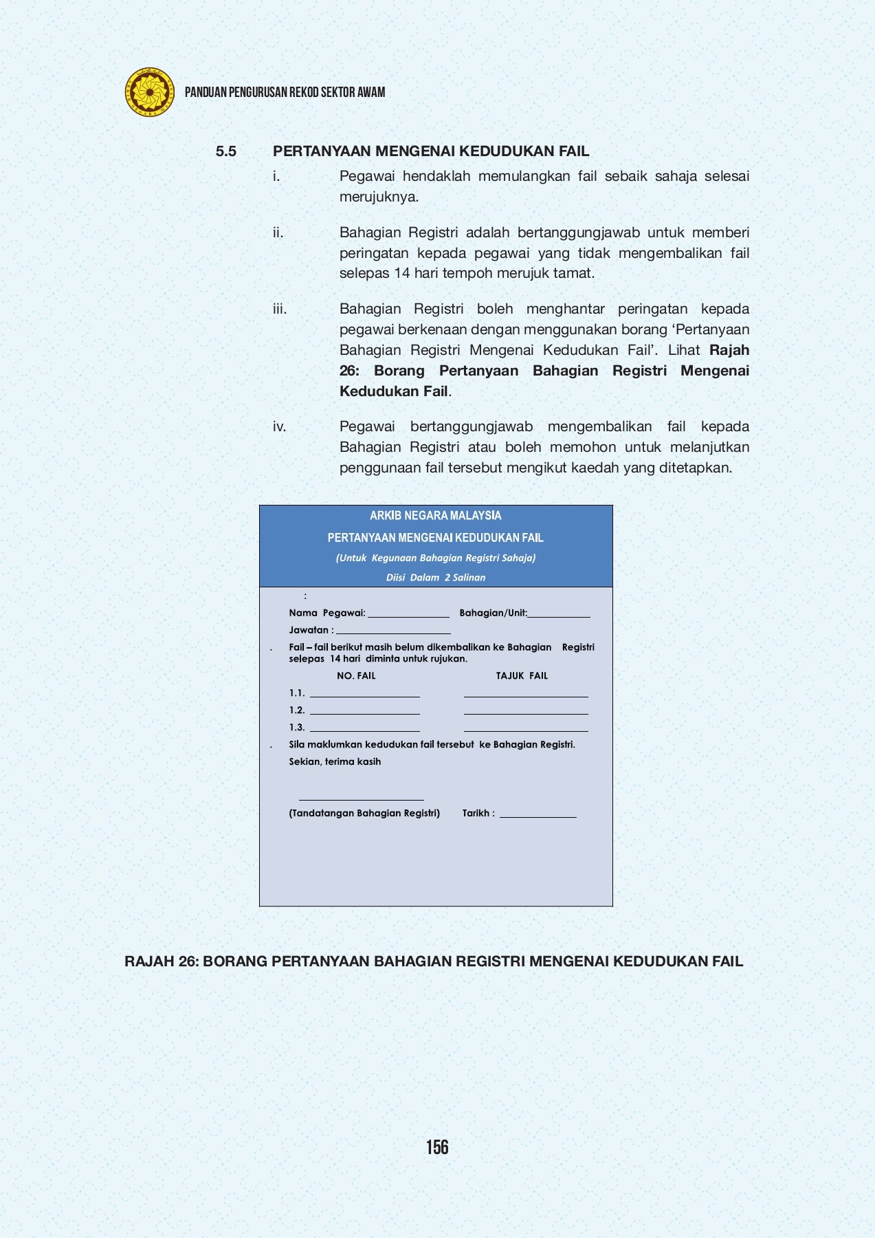 PANDUAN PENGURUSAN REKOD AWAM - amkabulmas - Muka Surat 174 | Membalik PDF Dalam talian | PubHTML5