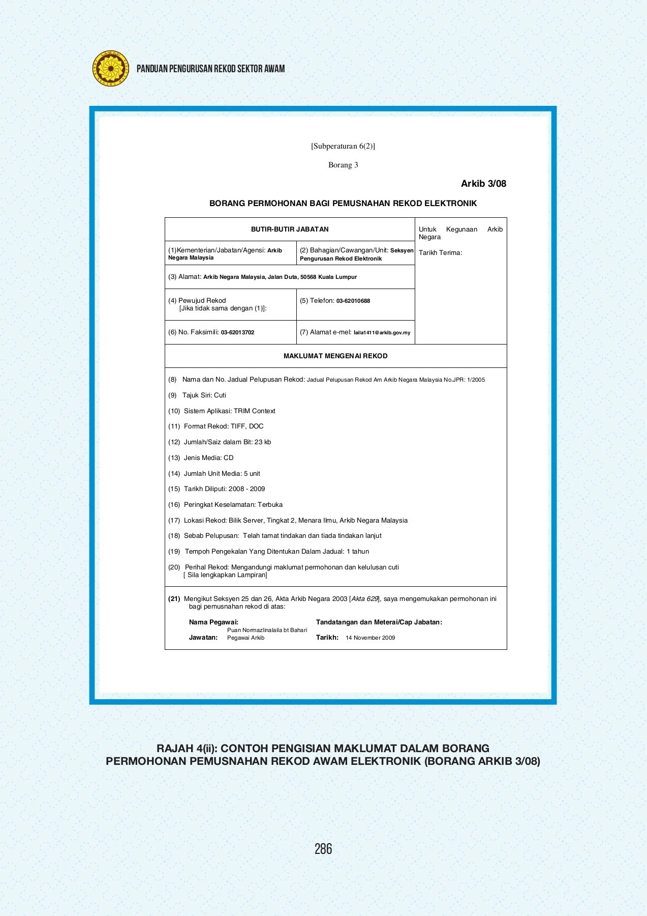 PANDUAN PENGURUSAN REKOD AWAM - amkabulmas - Muka Surat 304 | Membalik ...