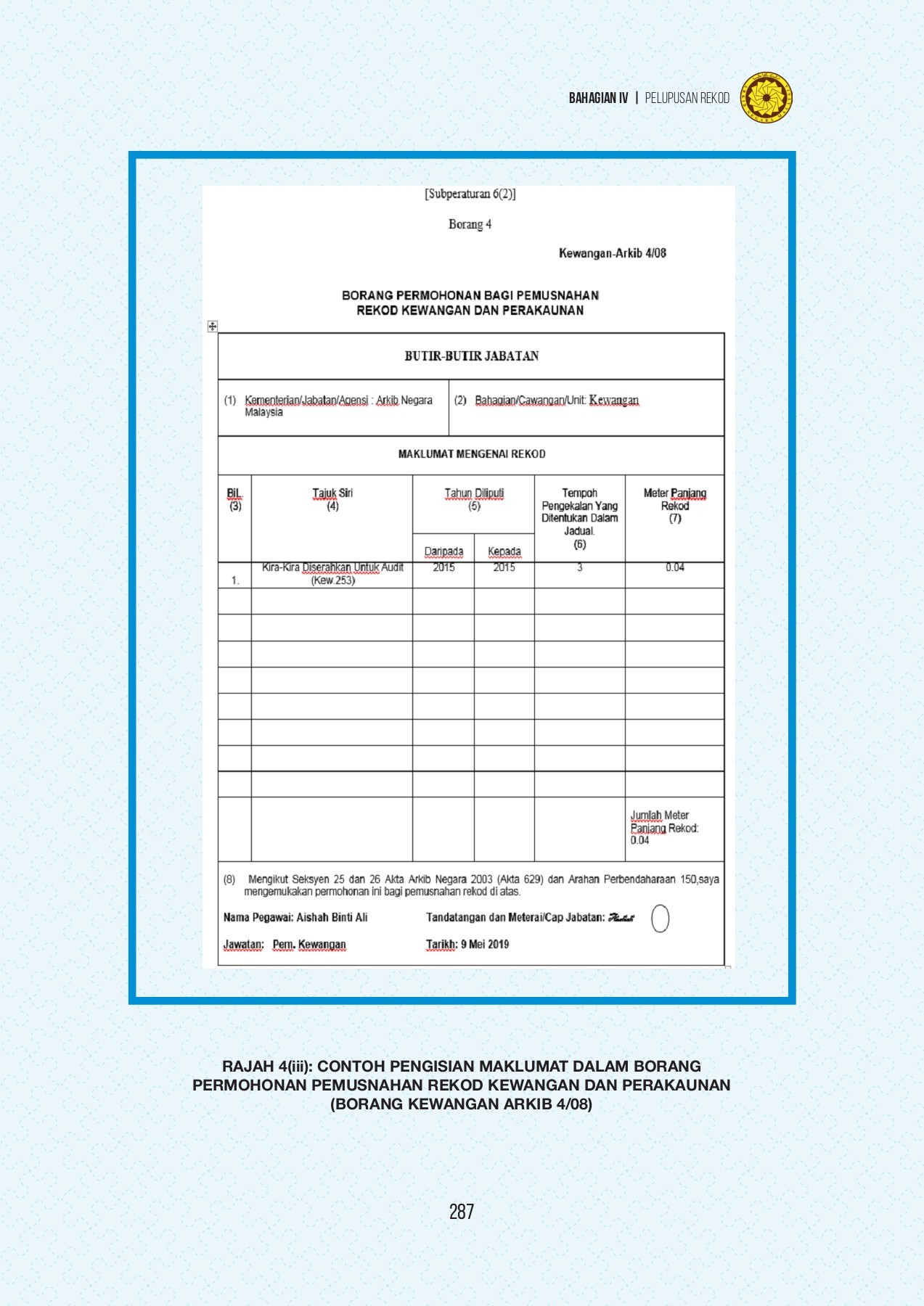 PANDUAN PENGURUSAN REKOD AWAM - amkabulmas - Muka Surat 305 | Membalik PDF Dalam talian | PubHTML5