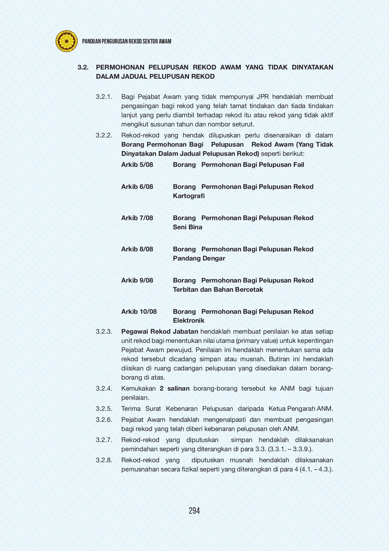 PANDUAN PENGURUSAN REKOD AWAM - amkabulmas - Muka Surat 312 | Membalik PDF Dalam talian | PubHTML5