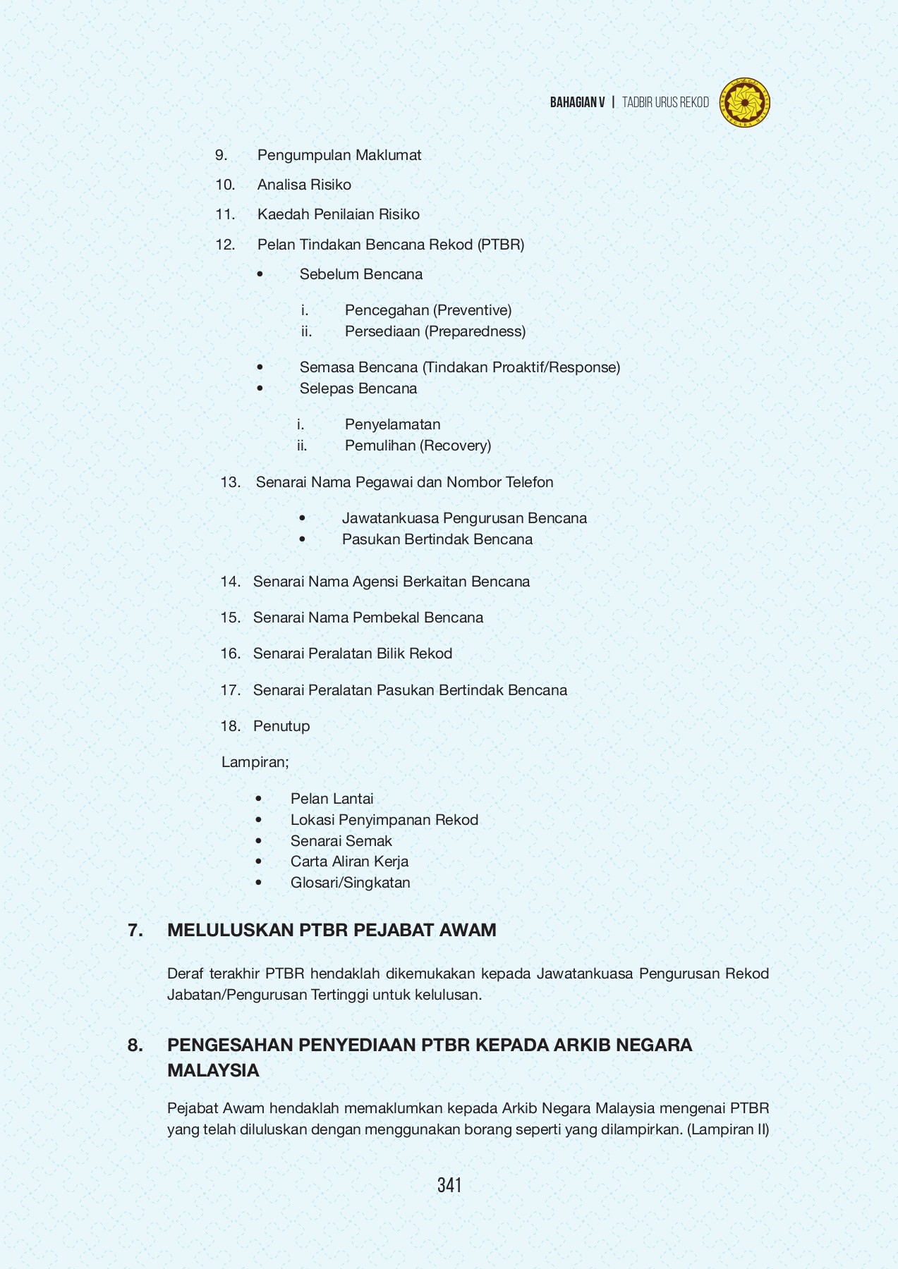 PANDUAN PENGURUSAN REKOD AWAM - amkabulmas - Muka Surat 359 | Membalik PDF Dalam talian | PubHTML5