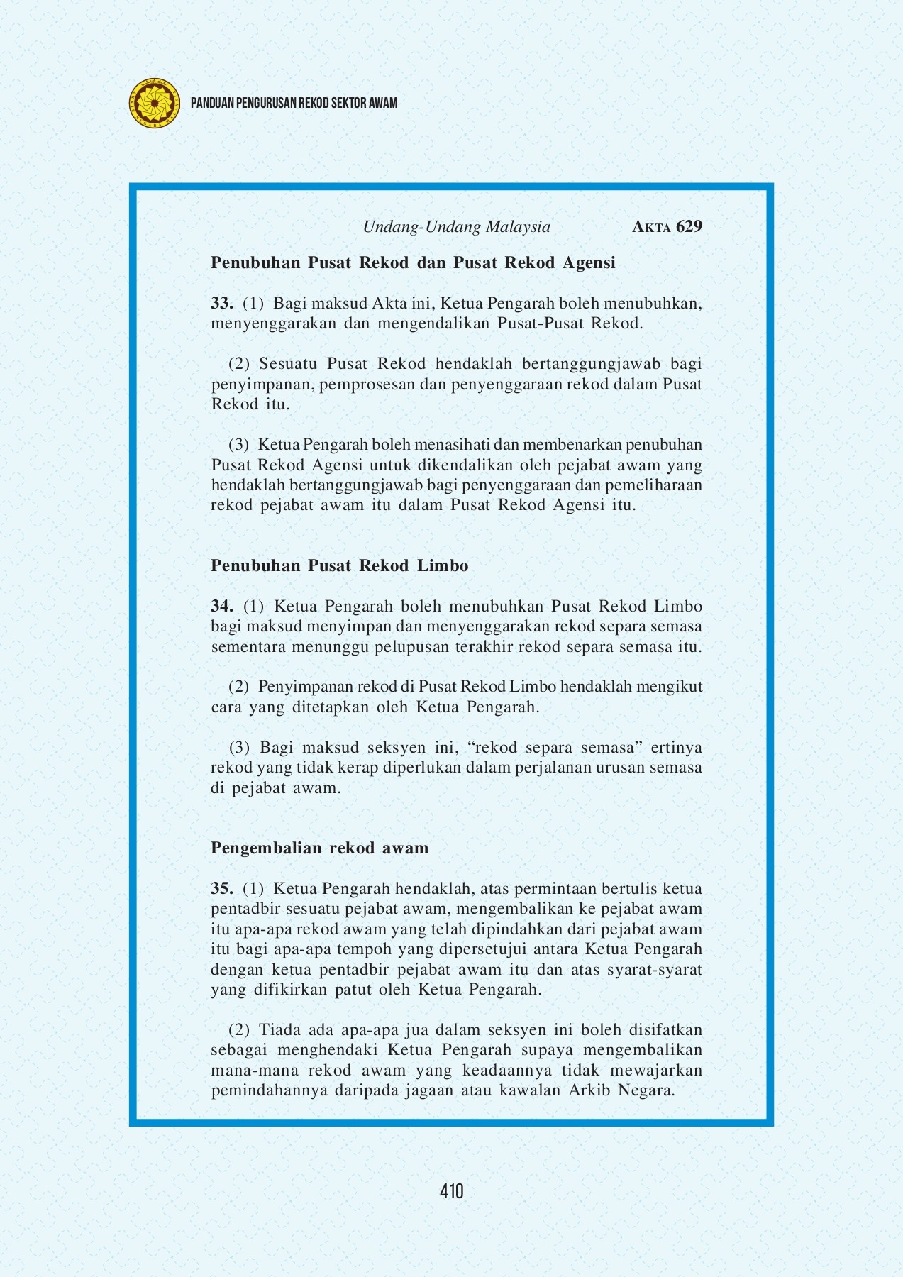PANDUAN PENGURUSAN REKOD AWAM - amkabulmas - Muka Surat 428 | Membalik ...
