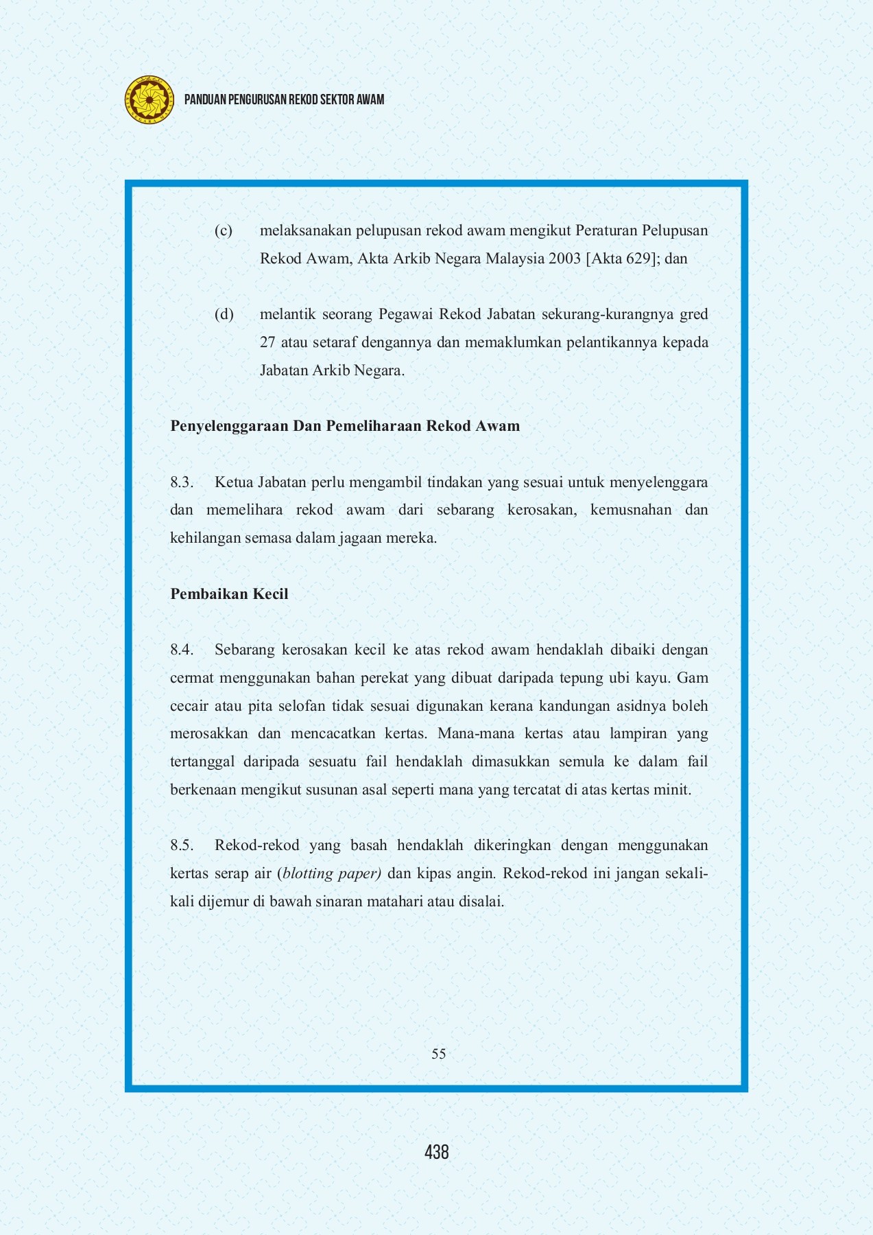 PANDUAN PENGURUSAN REKOD AWAM - amkabulmas - Muka Surat 456 | Membalik ...