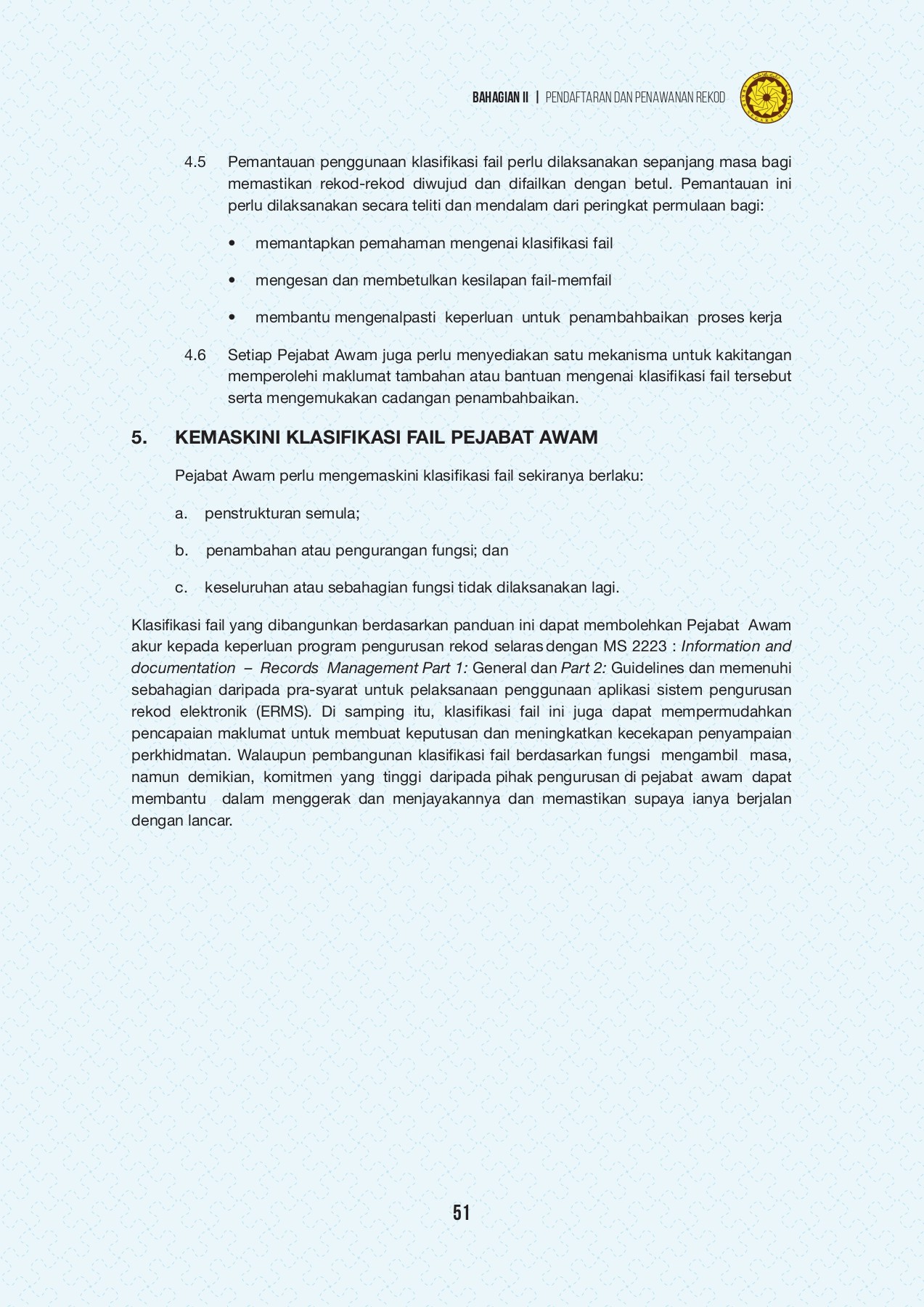 PANDUAN PENGURUSAN REKOD AWAM - amkabulmas - Muka Surat 69 | Membalik PDF Dalam talian | PubHTML5