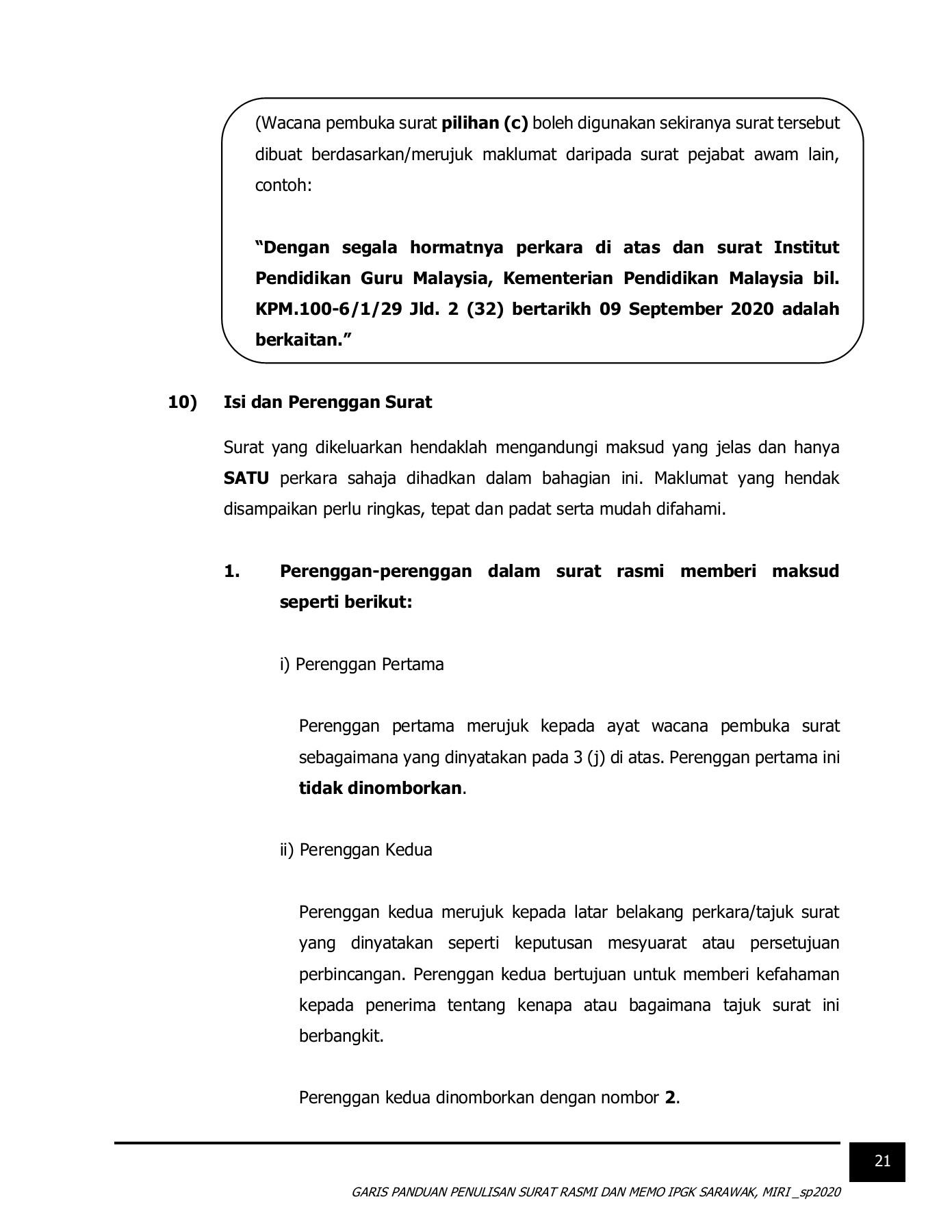 PANDUAN PENULISAN SURAT RASMI (edit 4) 03012021 - finalised - C YP ...