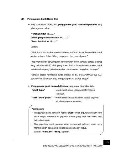 PANDUAN PENULISAN SURAT RASMI (edit 4) 03012021 - finalised - C YP ...