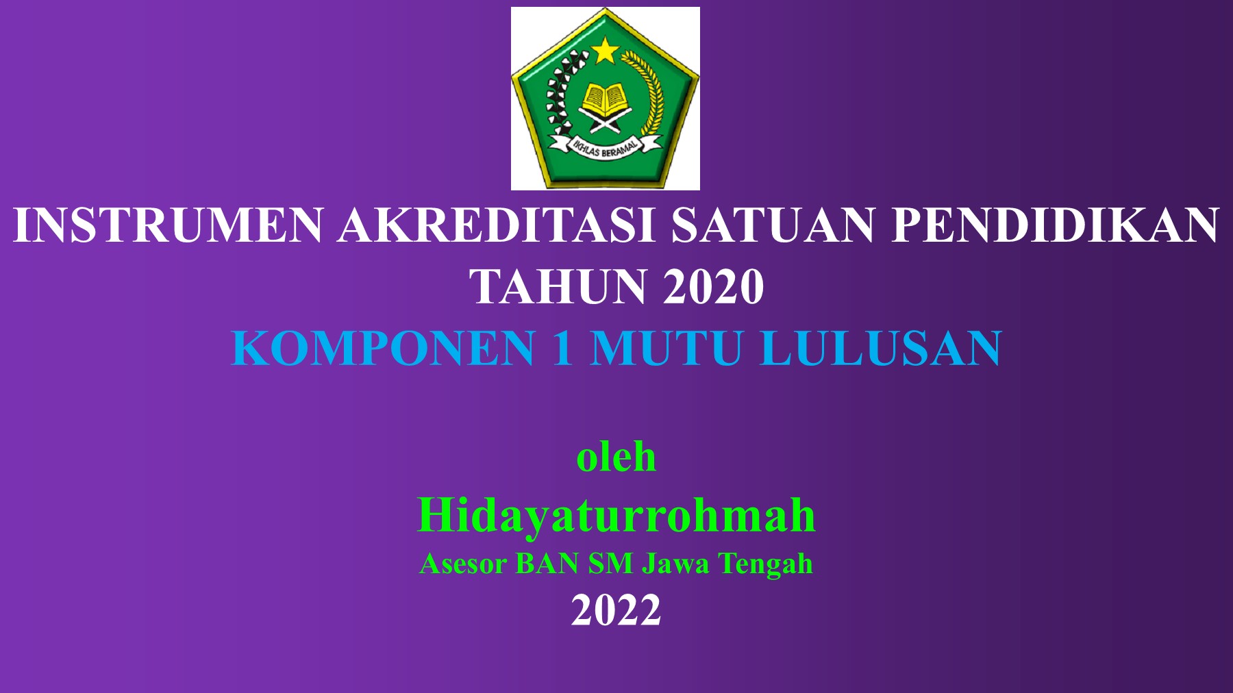 1. INSTRUMEN AKREDITASI MUTU LUUSAN - Nuning Ermi - Kaca 1 - 41 | PDF ...