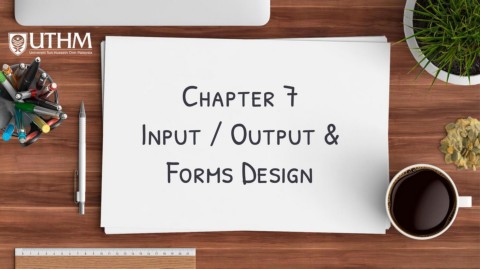 SAD Chapter 7 (Input Output and Forms Design) - Hatta Hani - Page 1 - 17 | Flip PDF Online ...