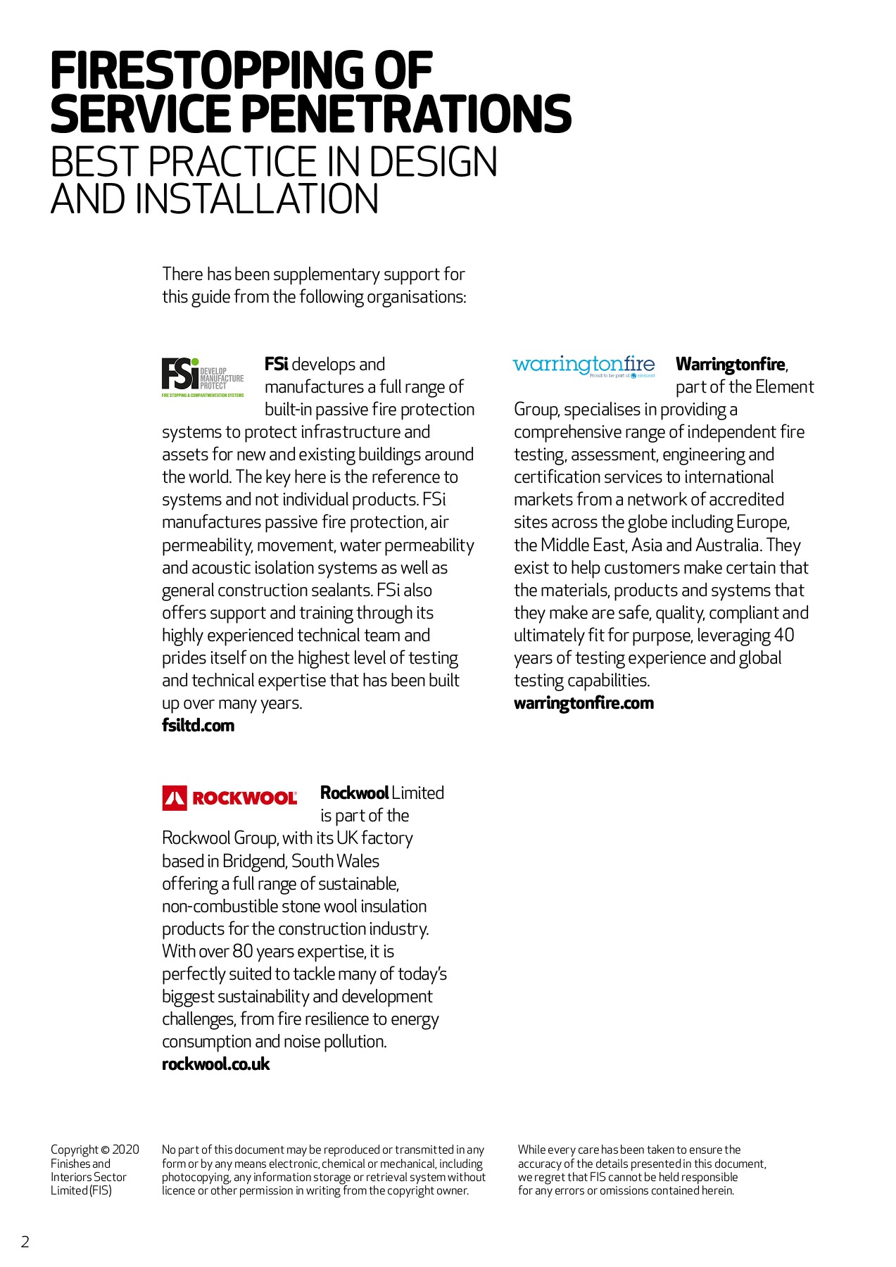 Firestopping of Service Penetrations Guide - Preview - mark.oakes ...