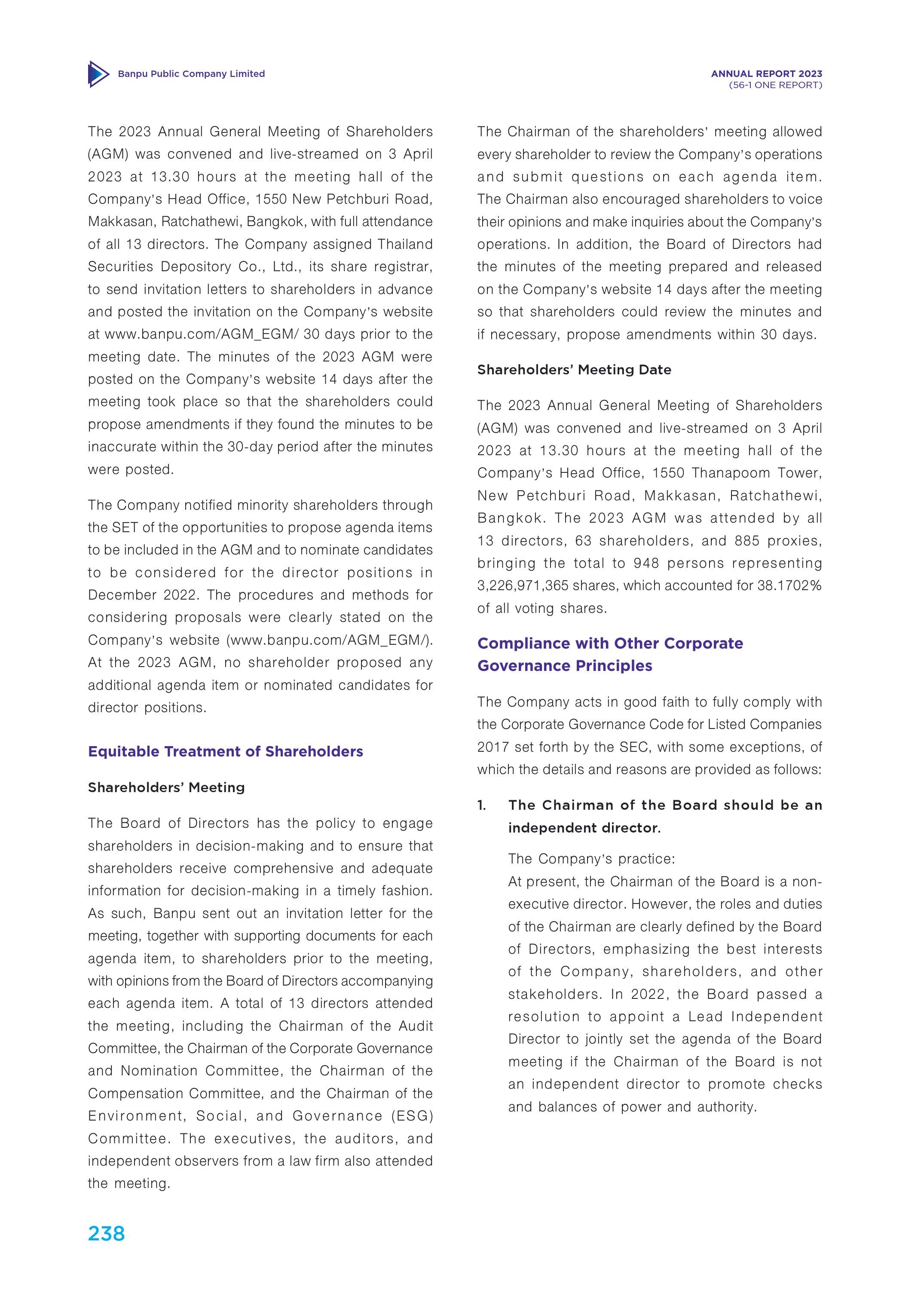 Banpu One Report 2023 EN - samrett - Page 240 | Flip PDF Online | PubHTML5