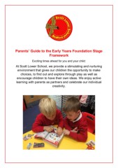 EYFS Info for parents - Scott Lower School - Page 1 - 9 | Flip PDF ...