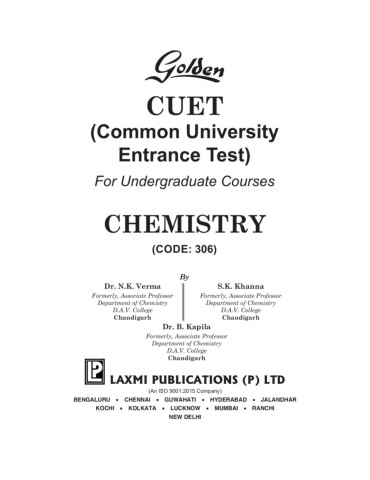 CUET Chemistry - Laxmi Publications (LP) - Page 2 | Flip PDF Online | PubHTML5