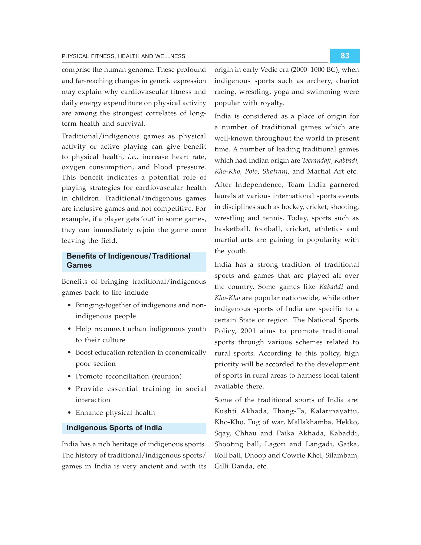 Comprehensive Physical Education-XI - Laxmi Publications (LP) - Page 60 ...