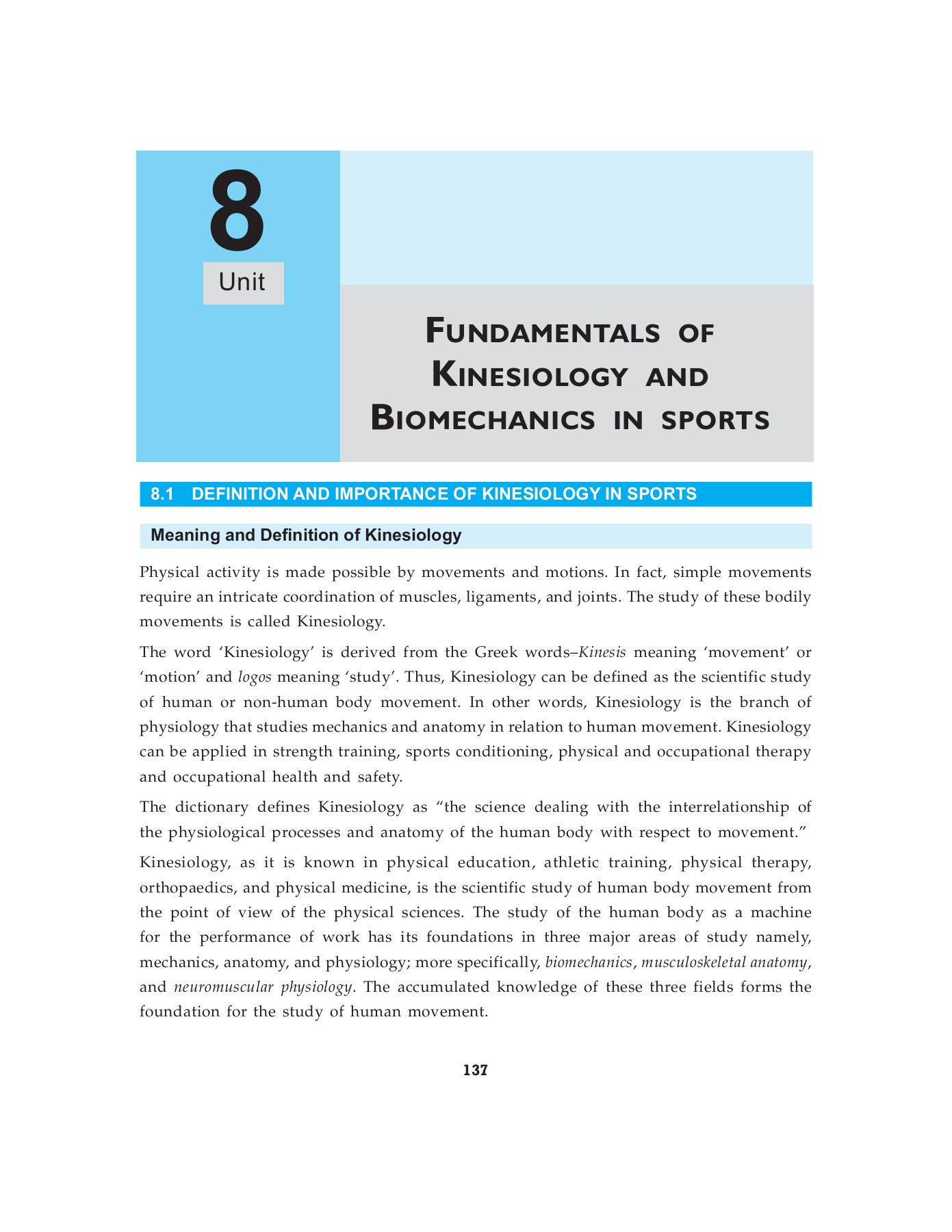 Comprehensive Physical Education-XI - Laxmi Publications (LP) - Page 66 ...