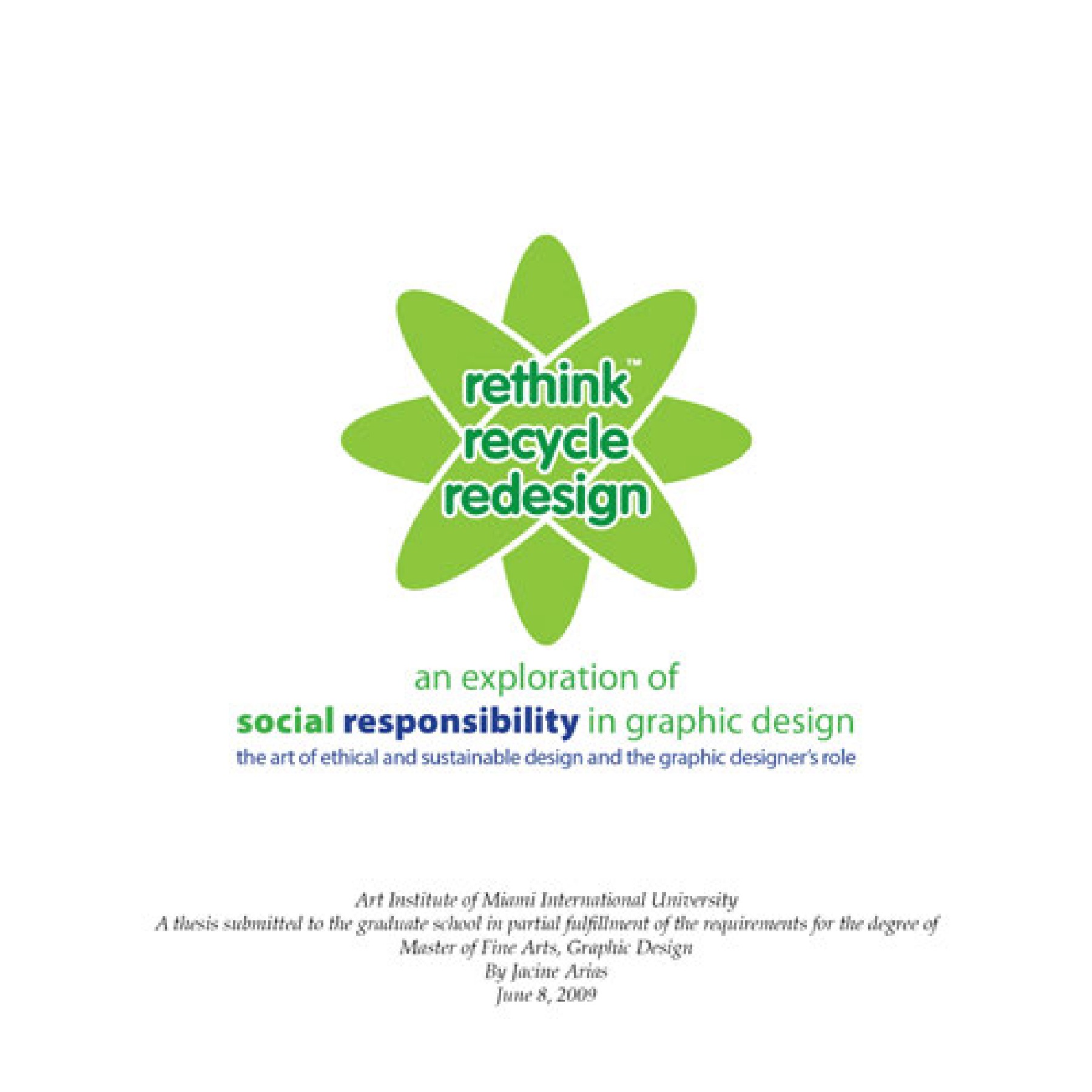 RETHINK RECYCLE REDESIGN-Social Responsibility in Graphic Design ...