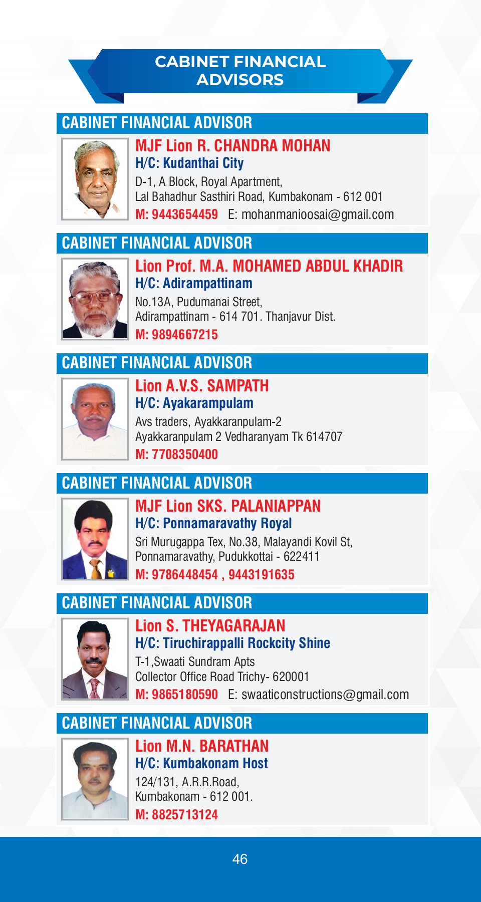 Mini Directory - Nagarajan Sethupathy - Page 46 | Flip PDF Online ...