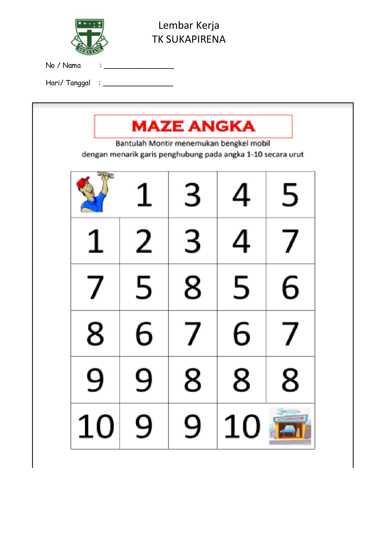 maze angka - Chatarina Indra - Halaman 1 - 1 | PDF Online | PubHTML5